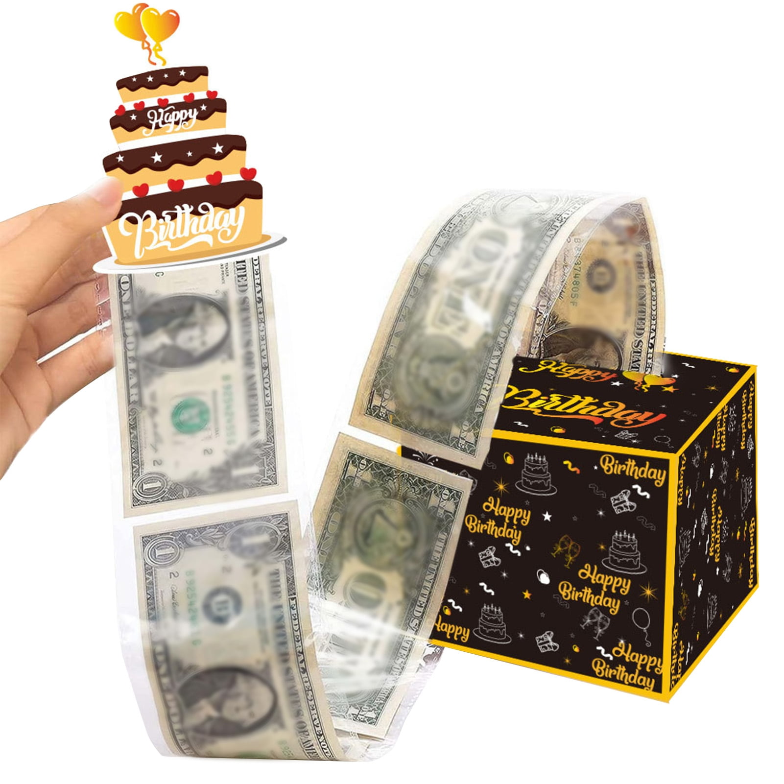 Qianha Mall Happy Birthday Cash Gift Happy Birthday Money Box with Bag ...