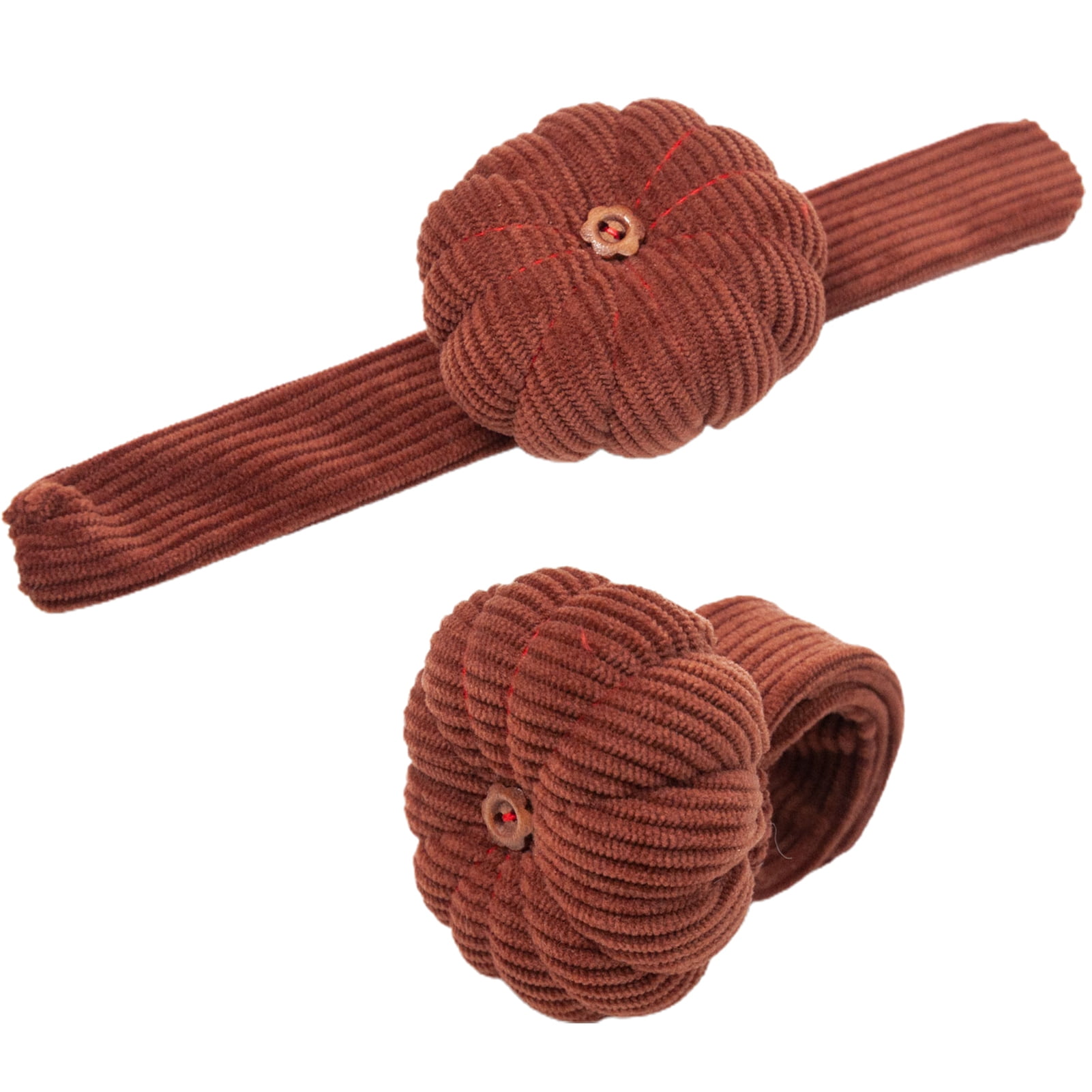 Qianha Mall Soft Corduroy Wrist Pin Cushion Pumpkin Shape Wrist Pin ...