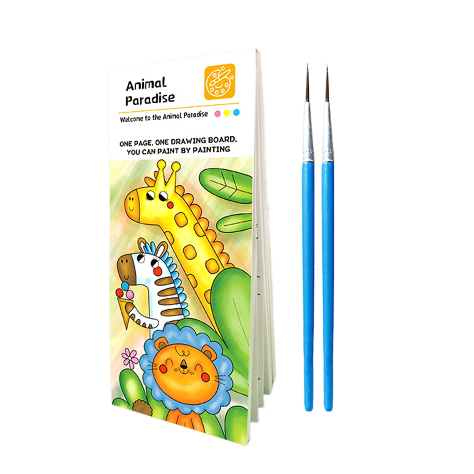 Qianha Mall Watercolor Painting Book for Kids Portable Art Kit for Fun ...