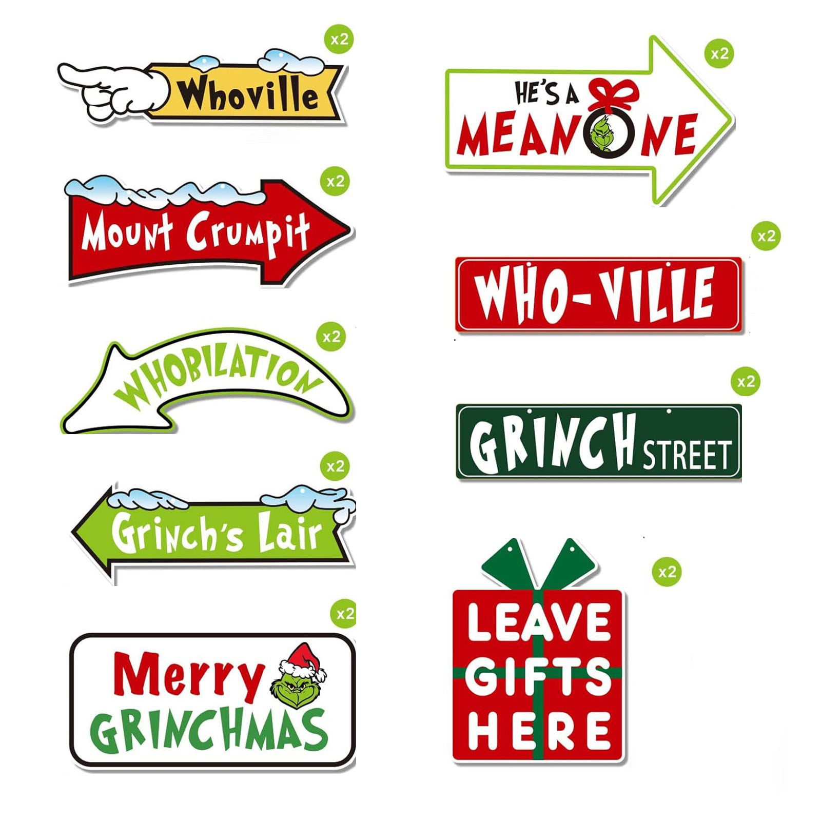 Qianvly Christmas Decorations The Grinch,Christmas Party Decoration ...