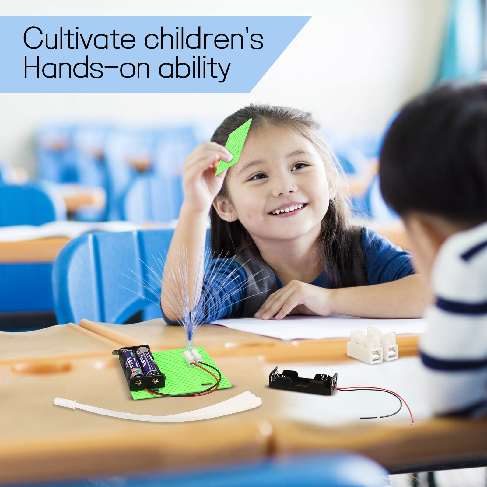 Qianvly DIY Fiber Optic LED Light Kit for Kids Science Projects ...