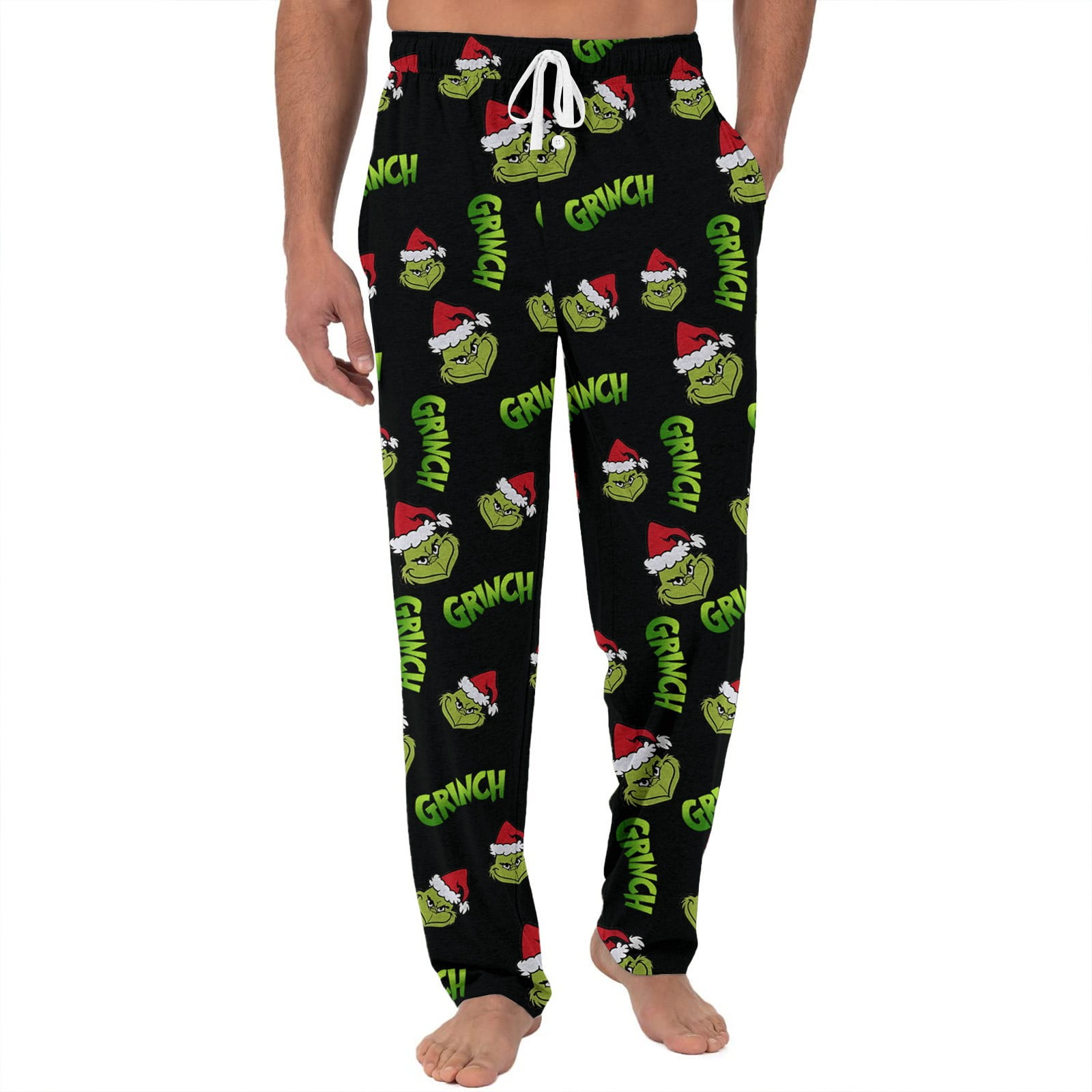 Qianvly Grinch Mens Pajama Pants,Men'S Festive Holiday Pajama Pants ...
