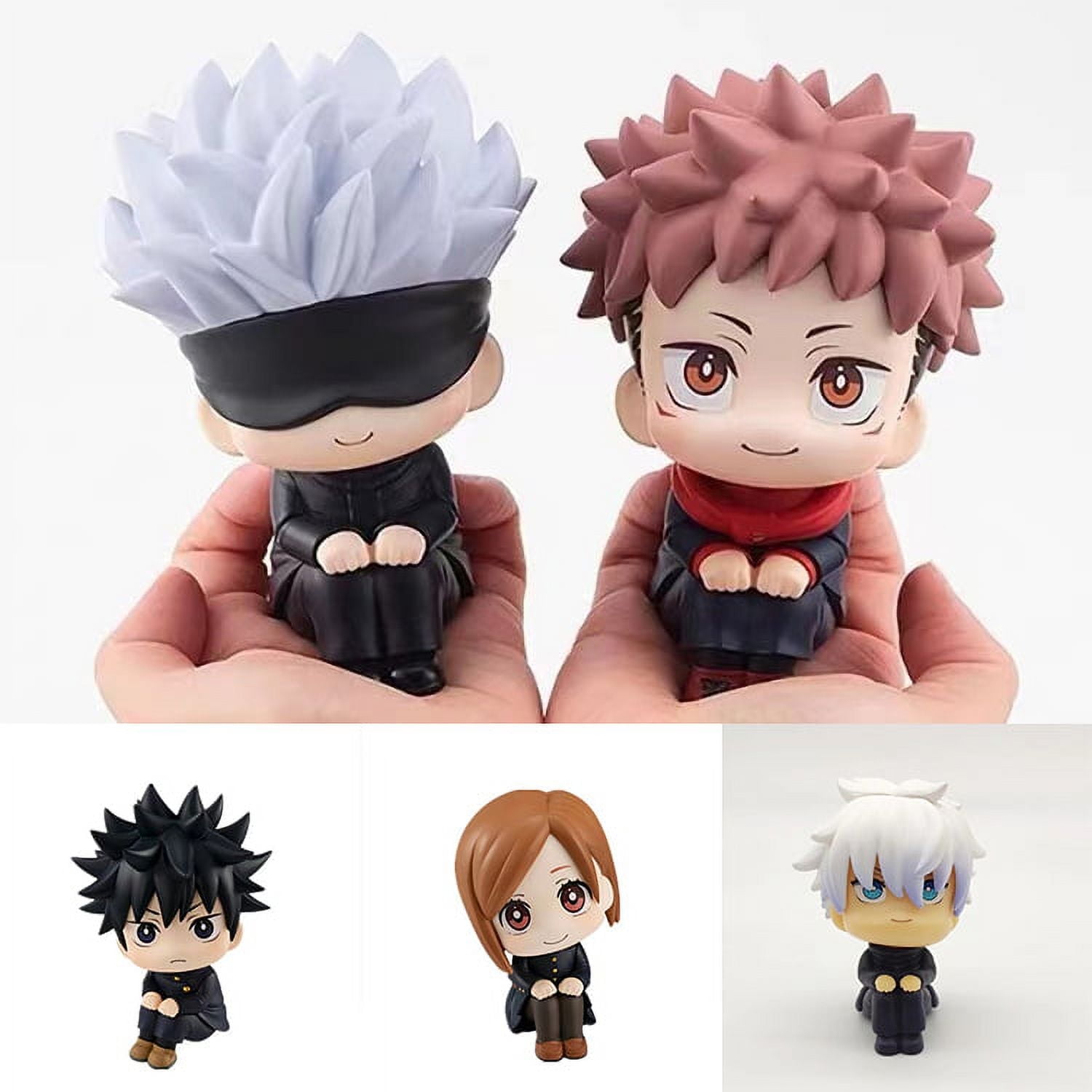 Qianvly- Jujutsu Kaisen Decorative collection doll model - - Gojo, Itadori, Mahito, Megumi w ...