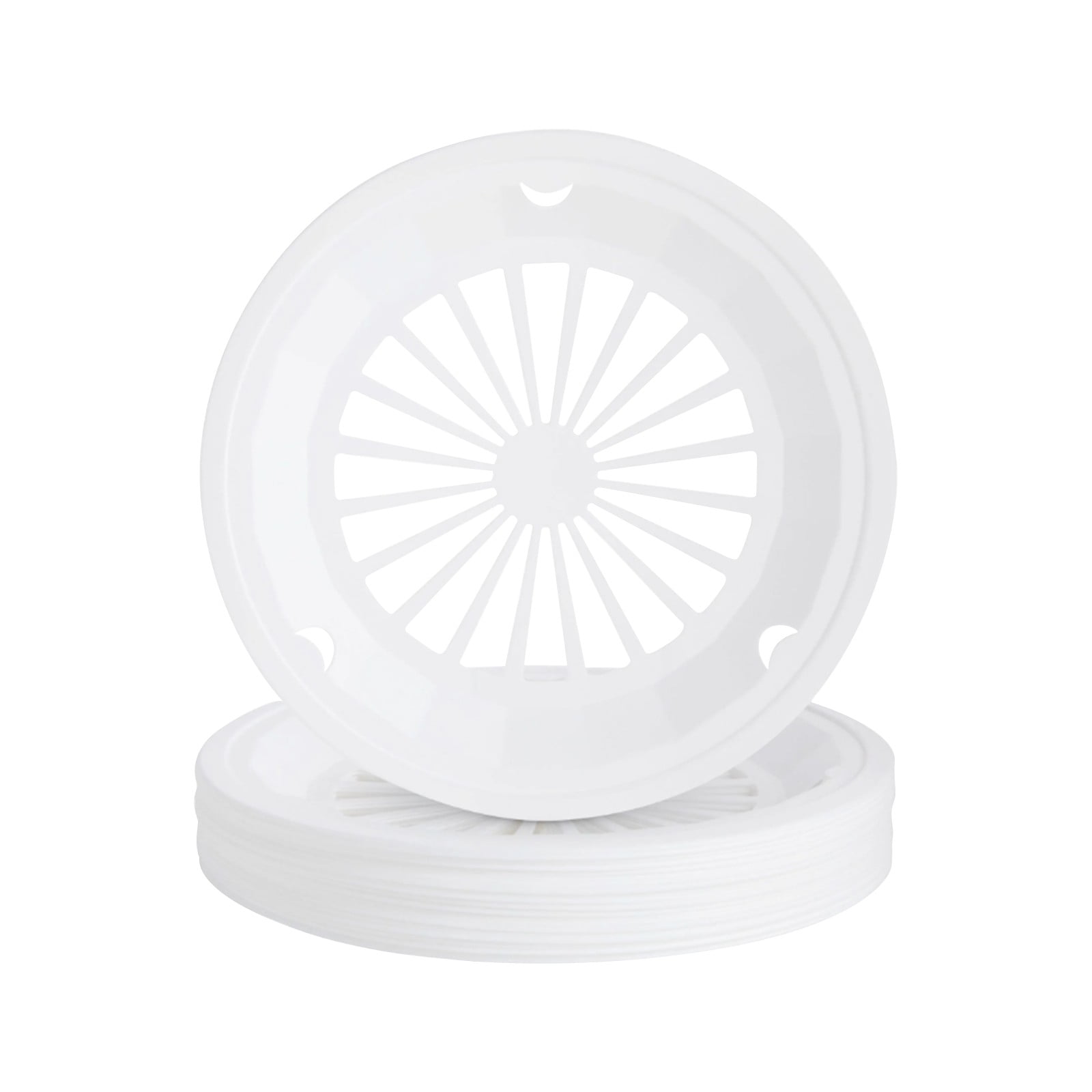 Qianvly Set of 20 Reusable Plastic Paper Plate Holders That Can Hold 9 ...