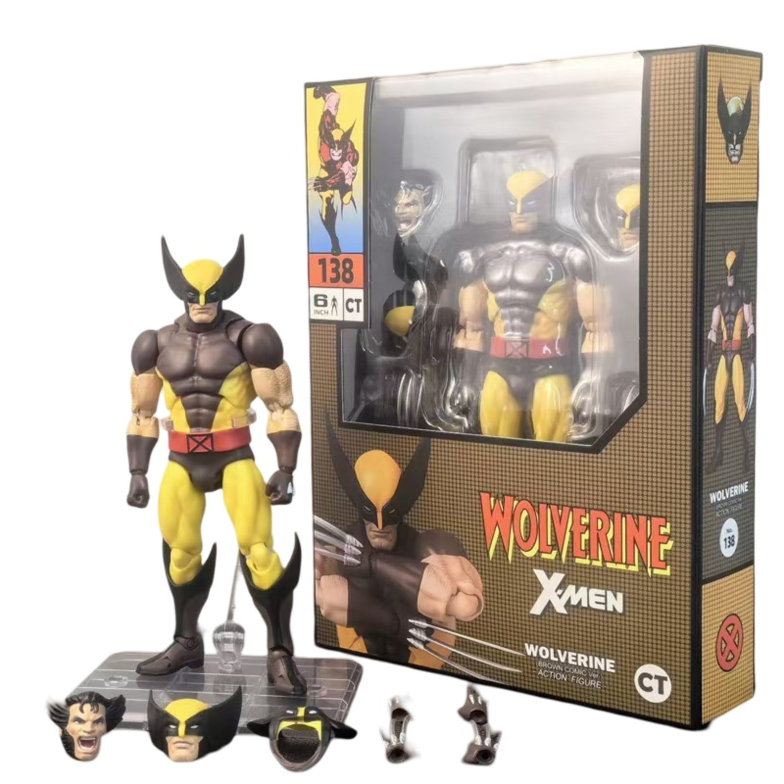 Qianvly Wolverine Action Figure Cute Action Figure Anime Character ...