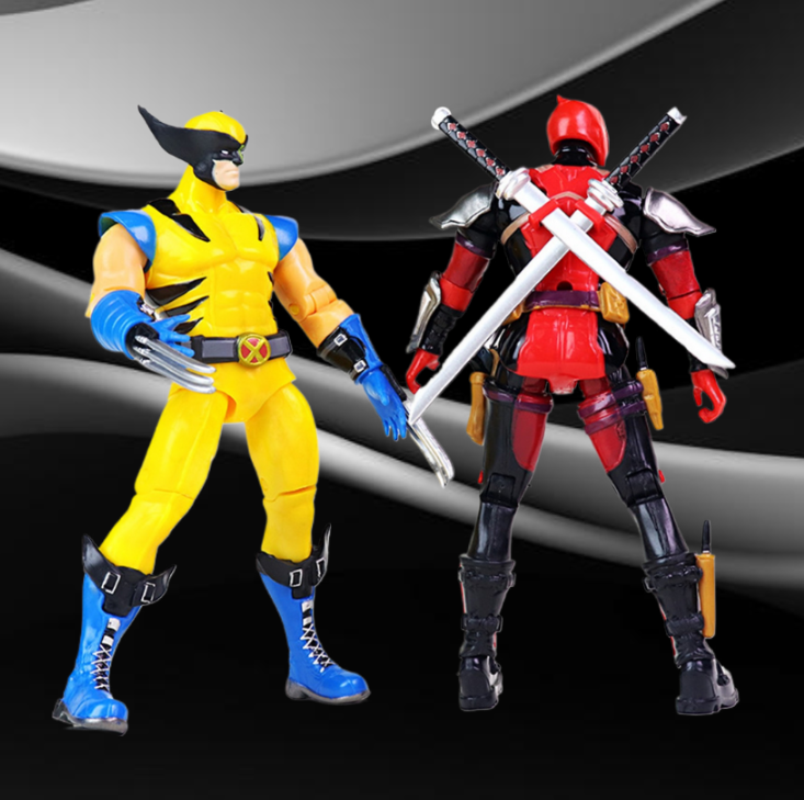 Qianvly Wolverine Action Figure, The Movie Edition Deadpool and ...