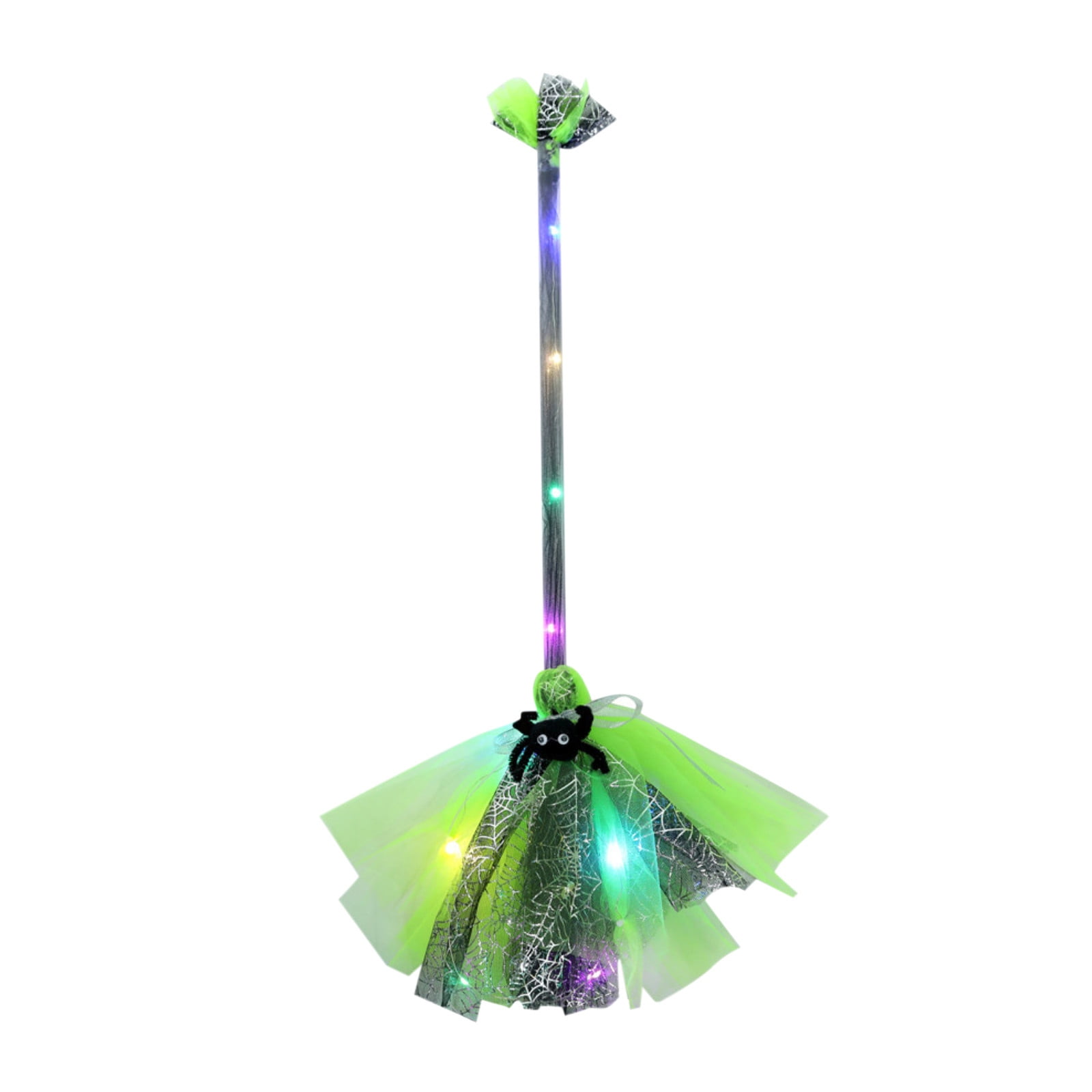 Qianying Halloween Witch Broom Plastic Witch Broomstick Led Colorful ...