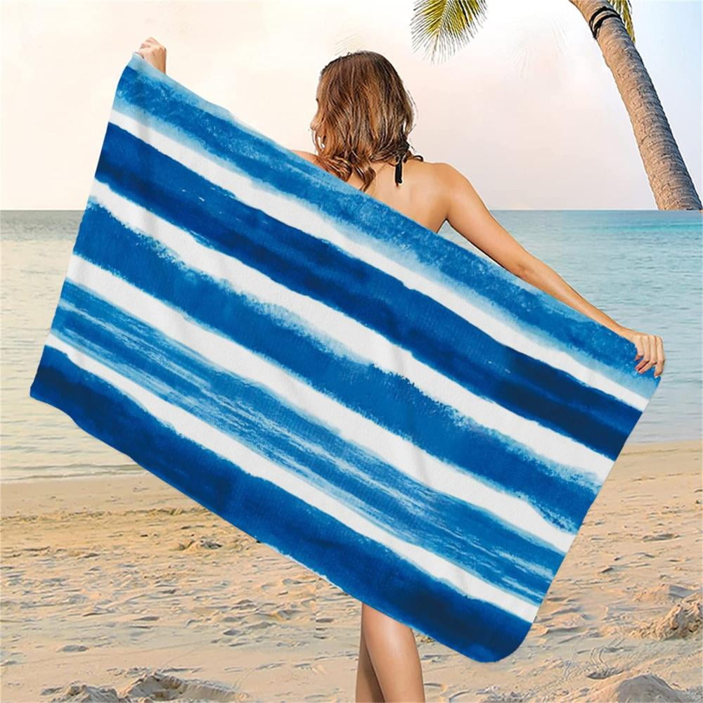 Qianying Microfiber Beach Towel,Large Sand Free Quick Dry Beach Pool ...