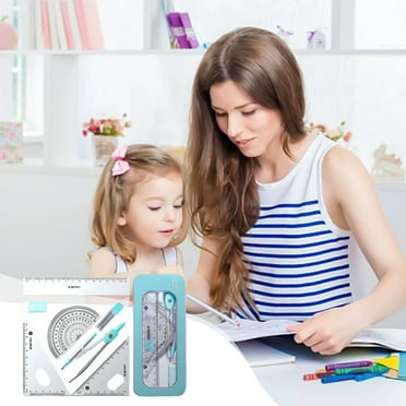 Waremew 8-Piece Compass/Math Kit, Geometry Set for School, Office, Kids ...