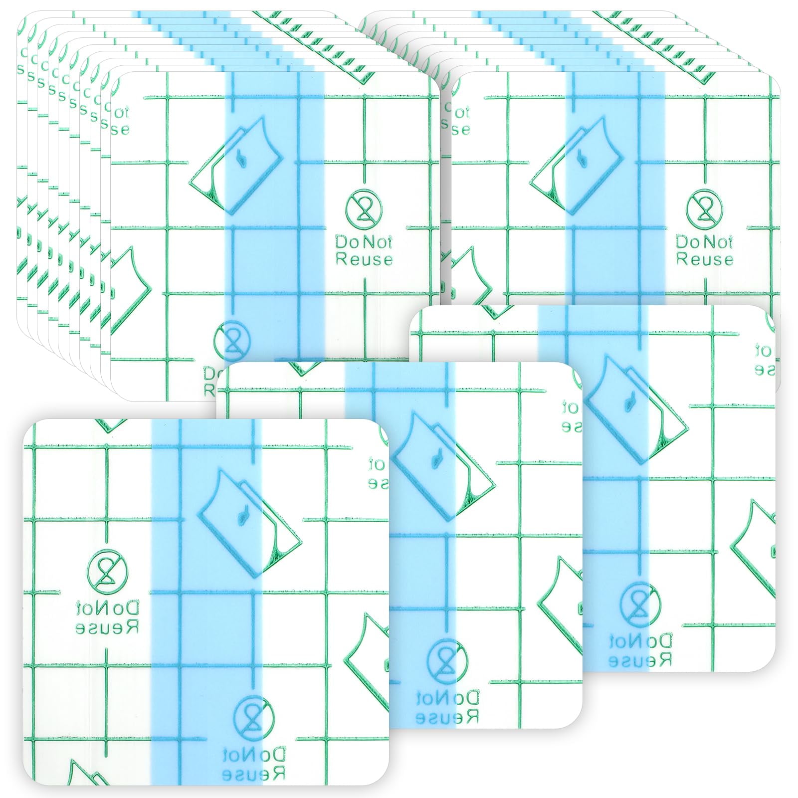 Qianyu 100 Pieces Makeup Hand Palette Single Use Makeup Mixing Palette ...