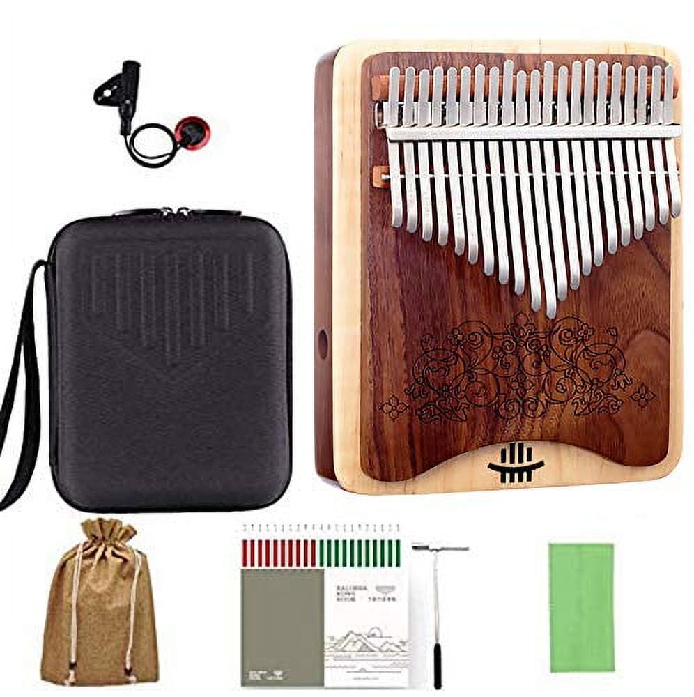 QiaoDongDian Kalimba 21Key Professional Double-Layer Solid Wood Board ...