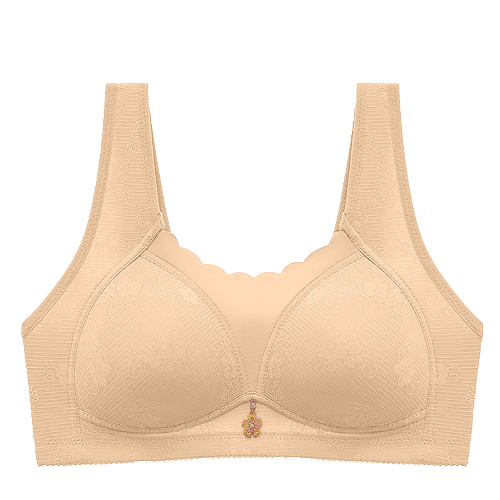Qiaocaity Bra for Women, Woman Color Thin and Steel Hoop Gathered ...