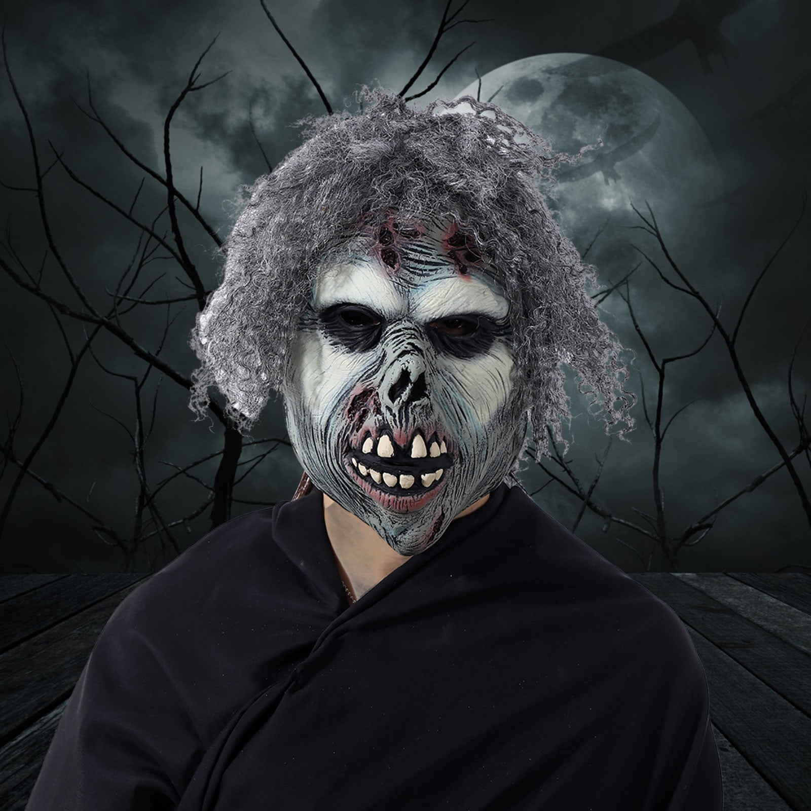 Qicasul Halloween Decorations Halloween Mask Halloween Scary Headgear ...