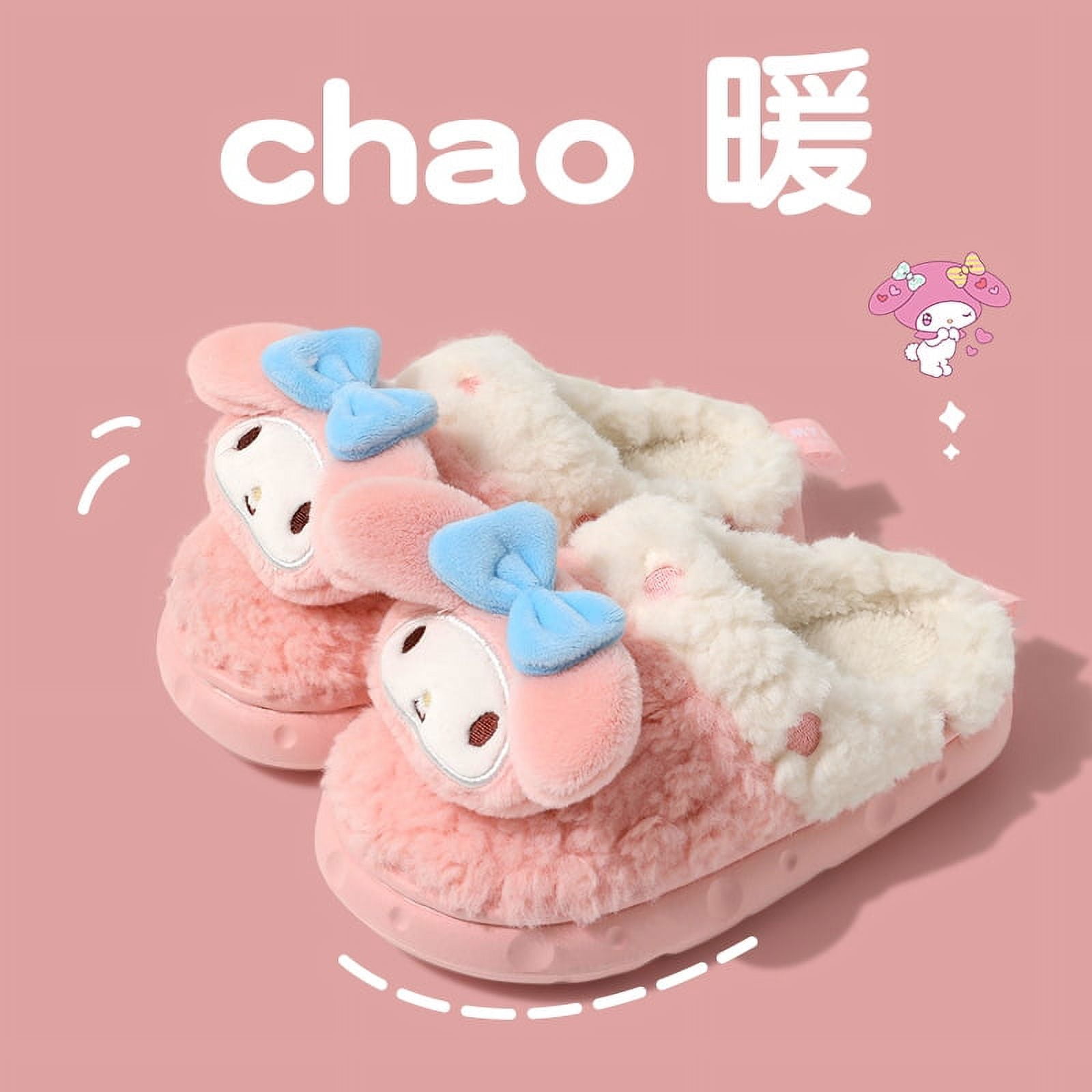 Qidan shoes factory Hello Kitty children‘s cotton slippers winter girls ...