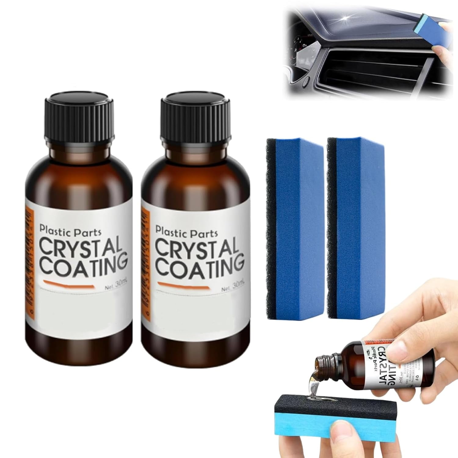 Qifenghe Crystal Clear Car Plastic Restorer, Car Plastic Plating ...