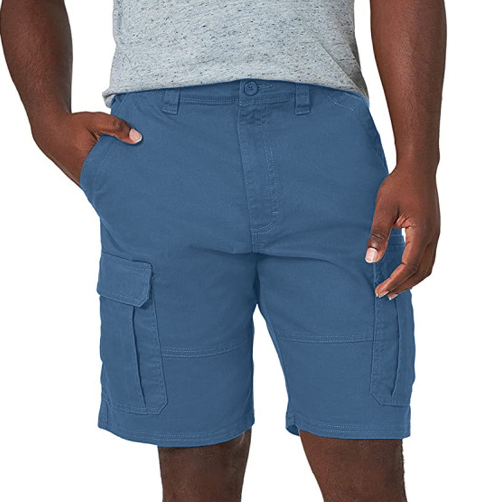 Qiggri Fashion Men's Pocket Zipper Resilience Leisure Time Tooling ...