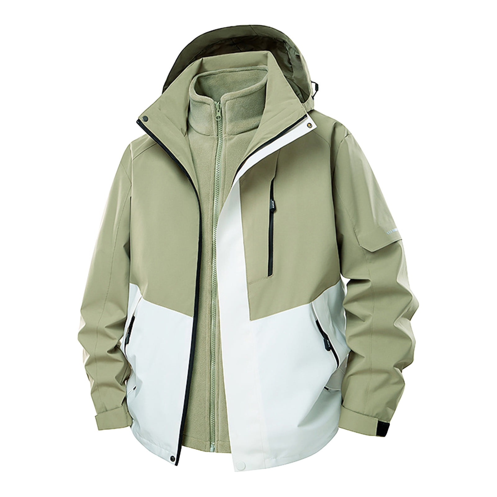 Qiggri Men's 3 in 1 Waterproof Winter Jackets Ski Warm Snow Rain Coat ...