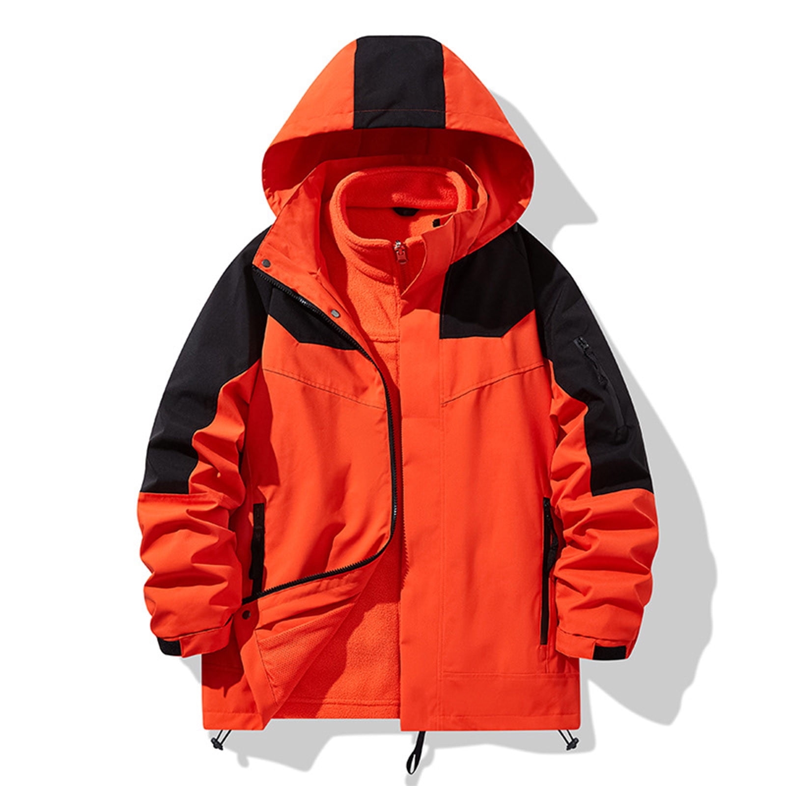 Qiggri Men's Color Blocked 3 in 1 Waterproof Winter Jackets Ski Warm ...