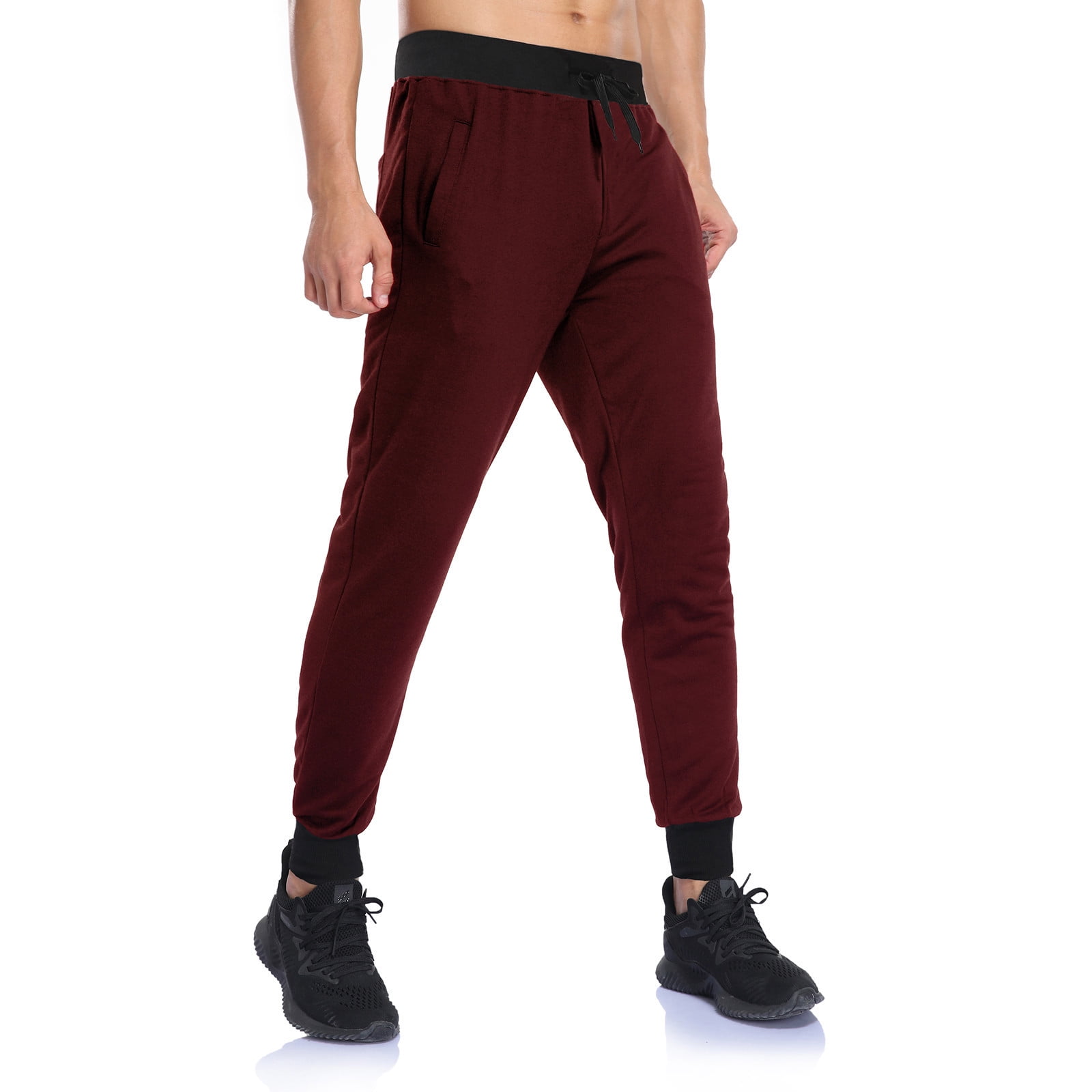 Qiggri Summer Men Gym Workout Jogging Middle Pants Fit Elastic Casual ...