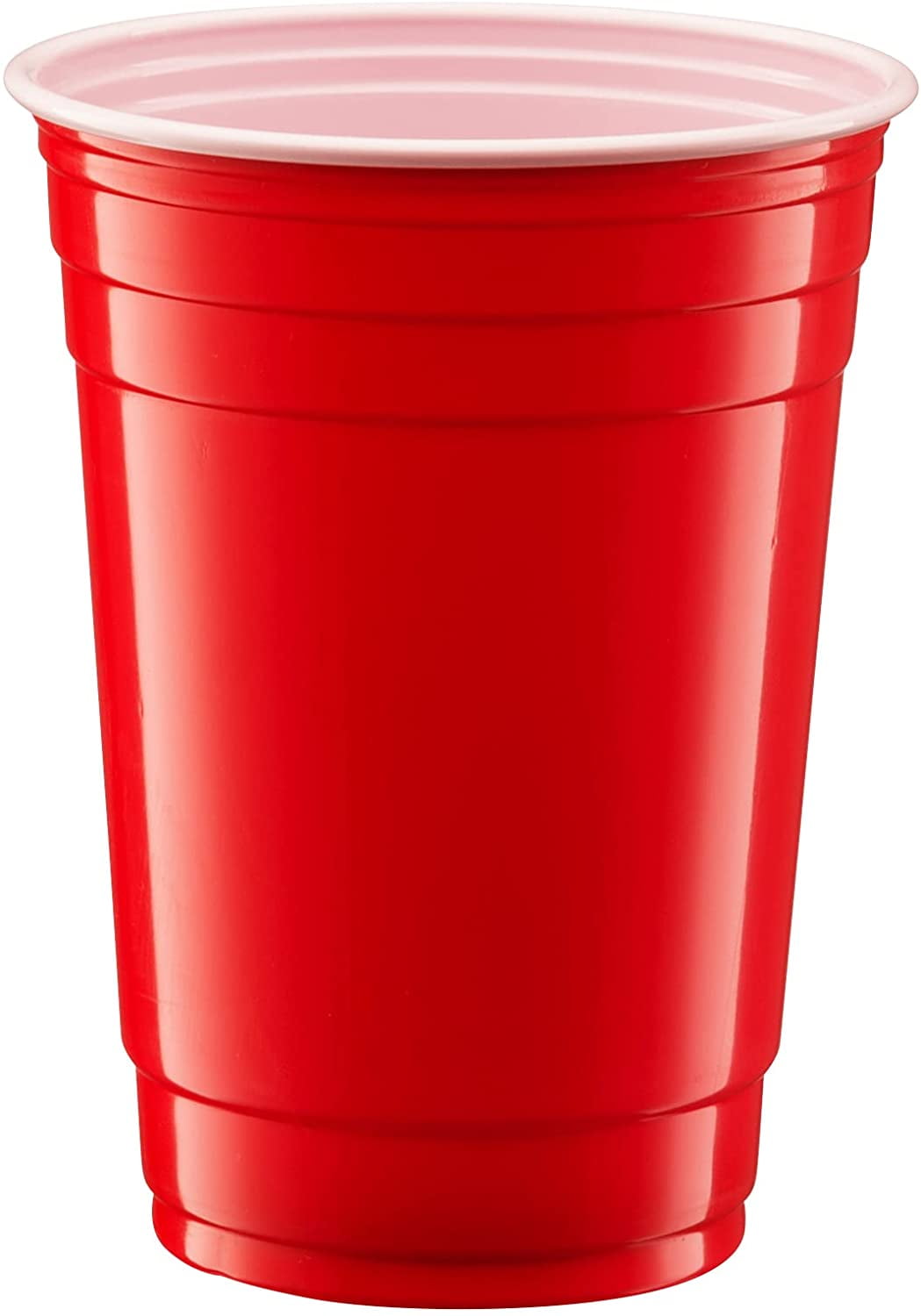 Qihe-[18 oz. - 50 Count] Disposable Plastic Red Cups, Party Drinking ...