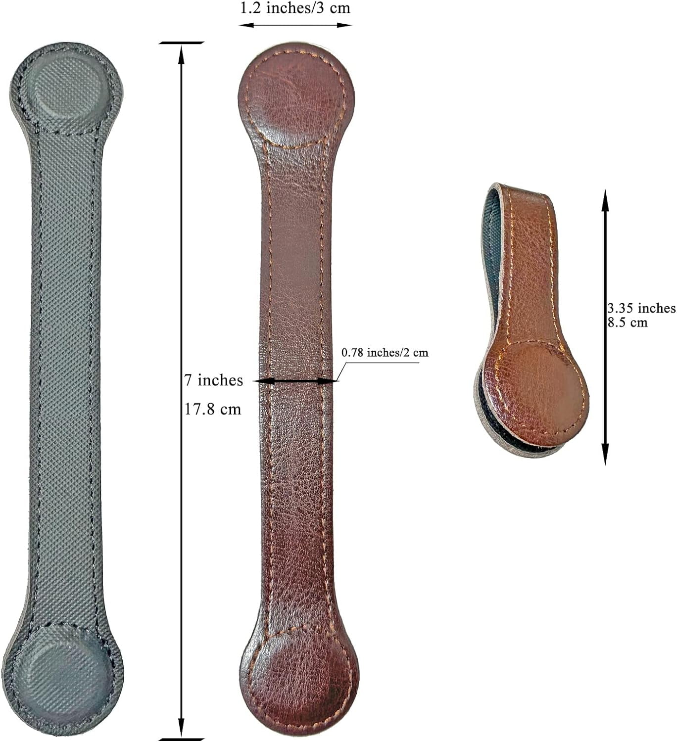 Qihe-3 Pack Leather Towel Clips Magnetic Bath Towel Clips Hand Towel ...