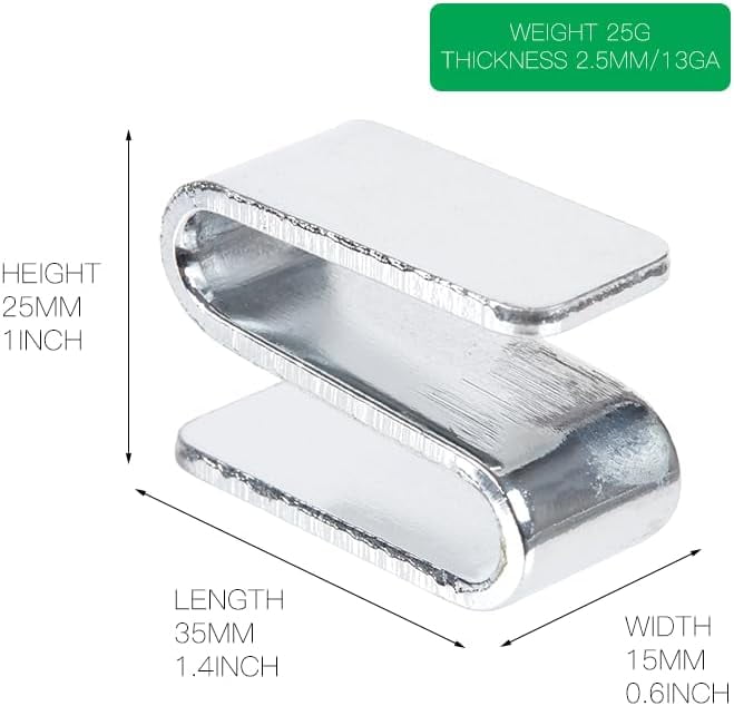Qihe-4 Pack Wire Shelving S Hook (Chrome Plate), Connecting Shelf Units ...