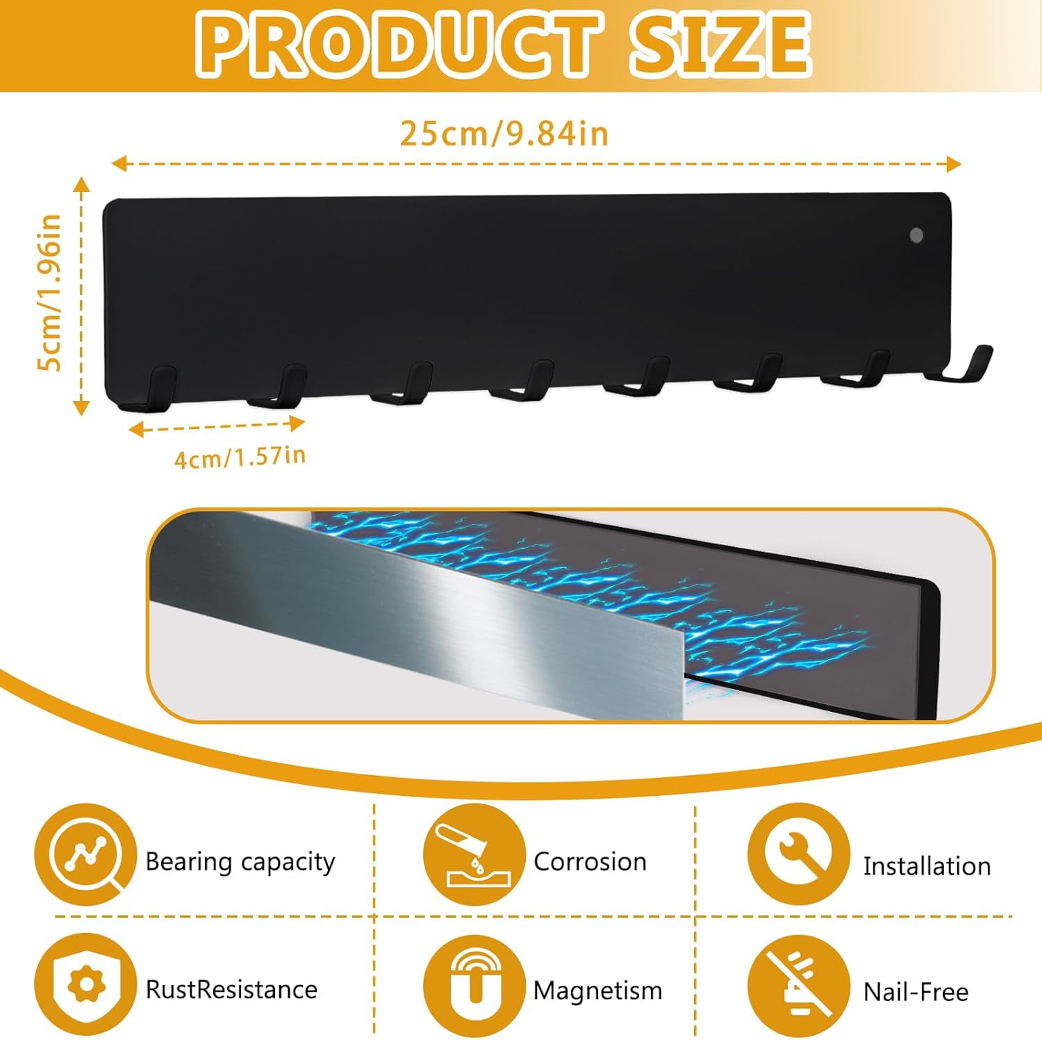 Qihe-Magnetic Key Holder for Frideg,Heavy Duty Strong Magnetic Key ...