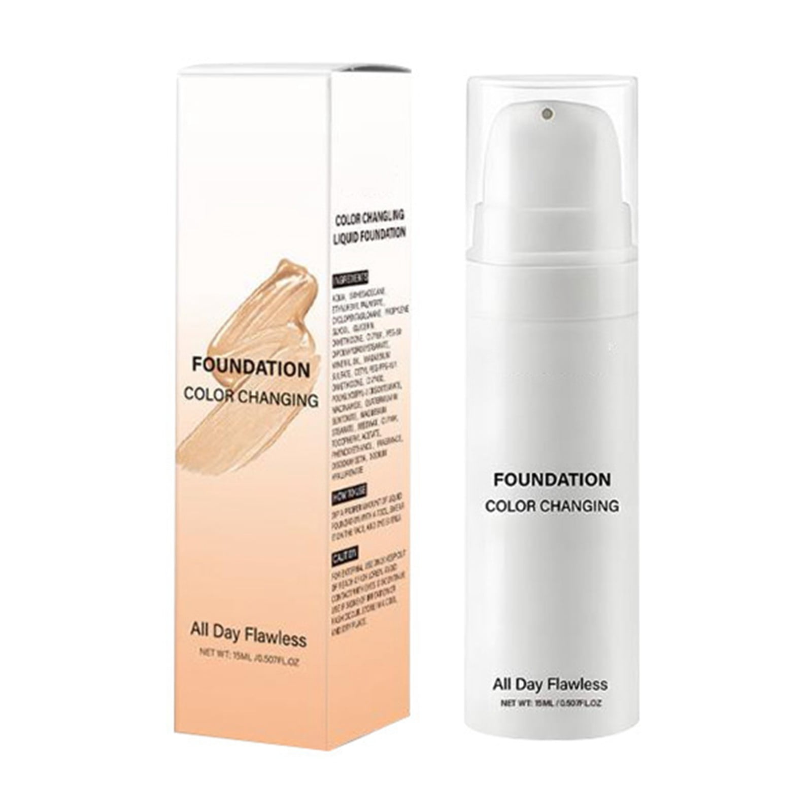 Qihua Temperature Shifting Liquid Foundation Portable Concealer Long ...