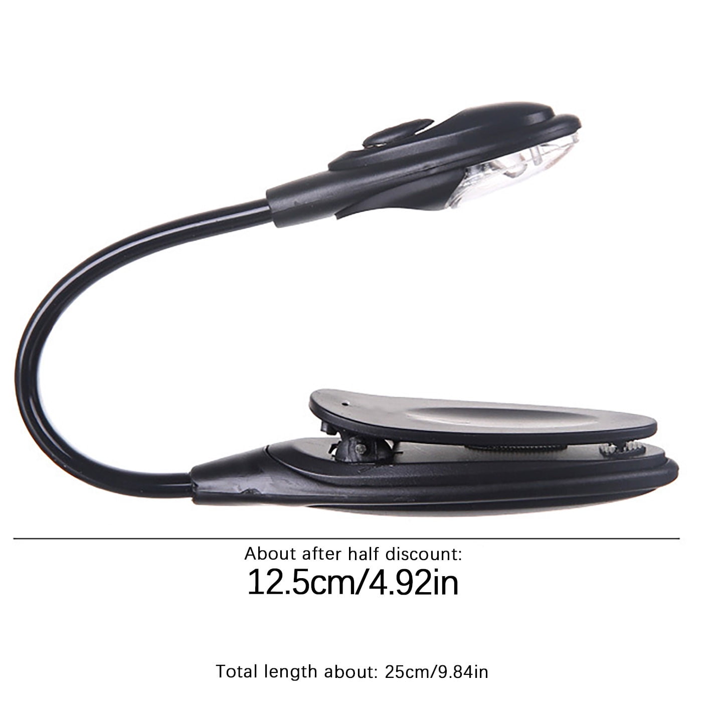 Qiiburr Mini LED Book Light, Warm Light, Adjustable Clip - Walmart.com