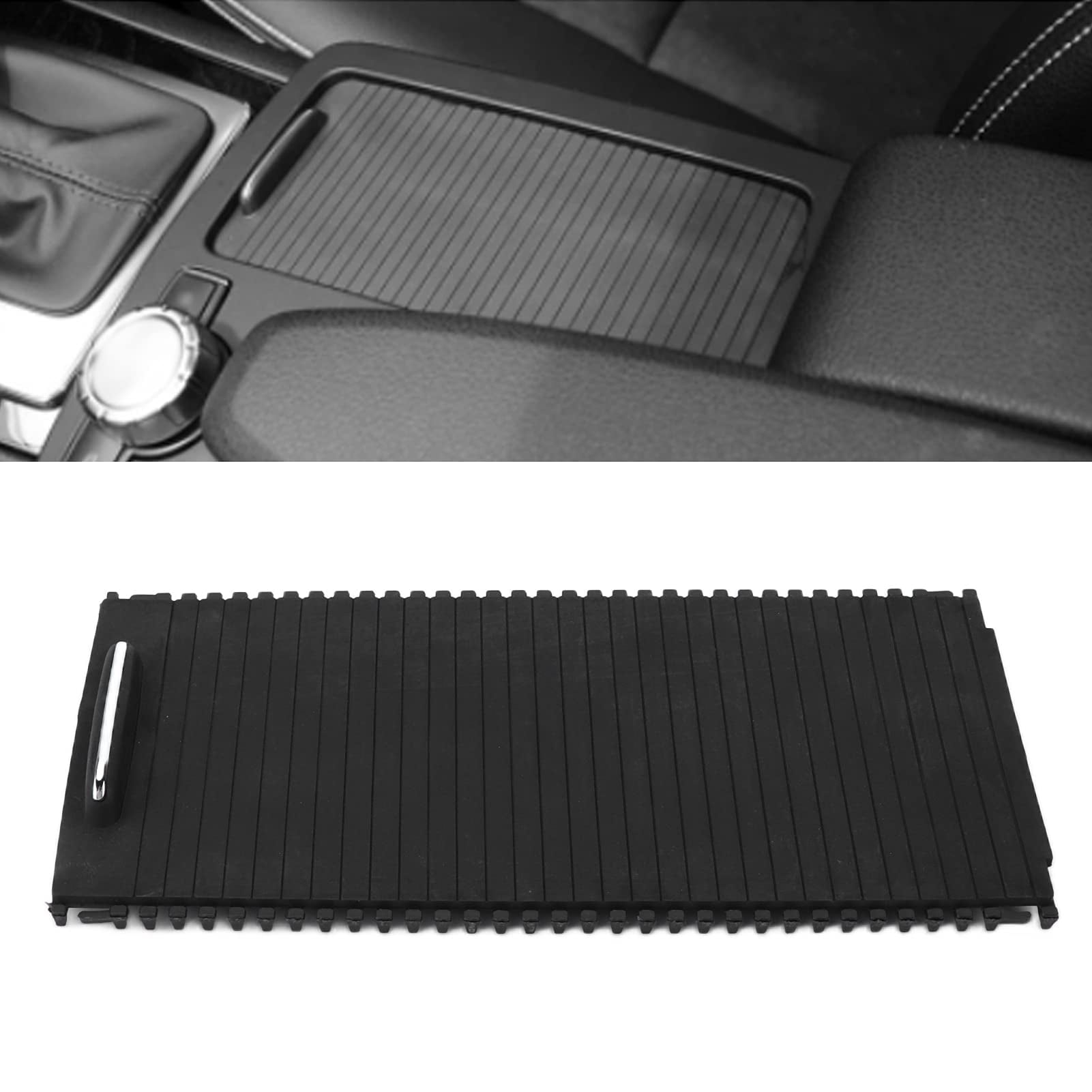 Qiilu Center Console Roller CM31 Blind Cover, Cup Holder Roller Zipper ...