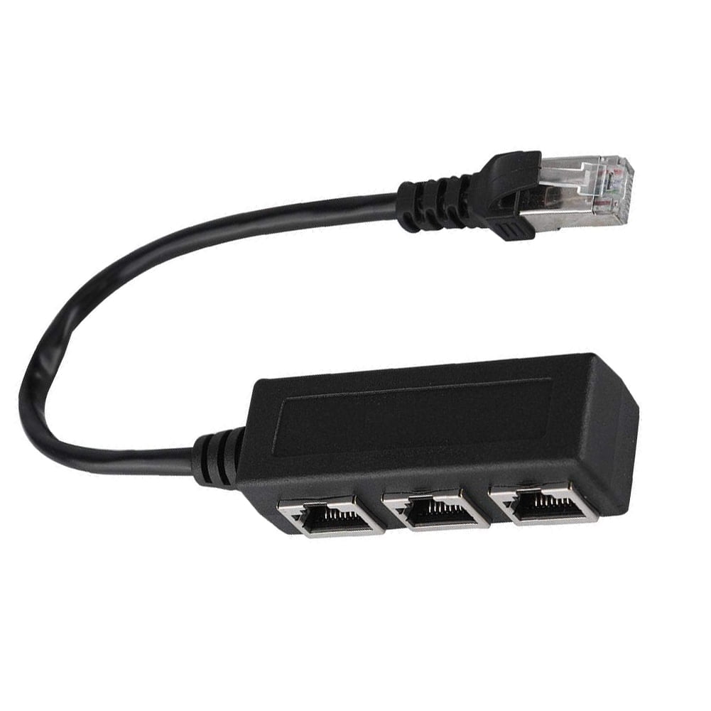Qiilu Ethernet Splitter Ethernet Extension Cable Adapter Ethernet ...