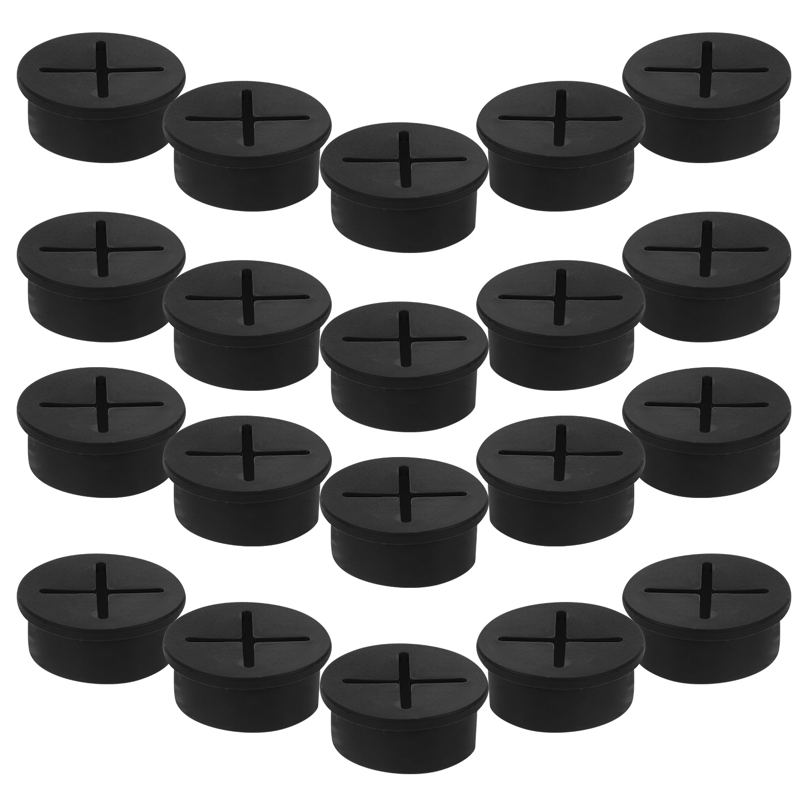 Qijita 20Pcs Cable Pass Through Grommets Cable Cord Grommets Cable ...
