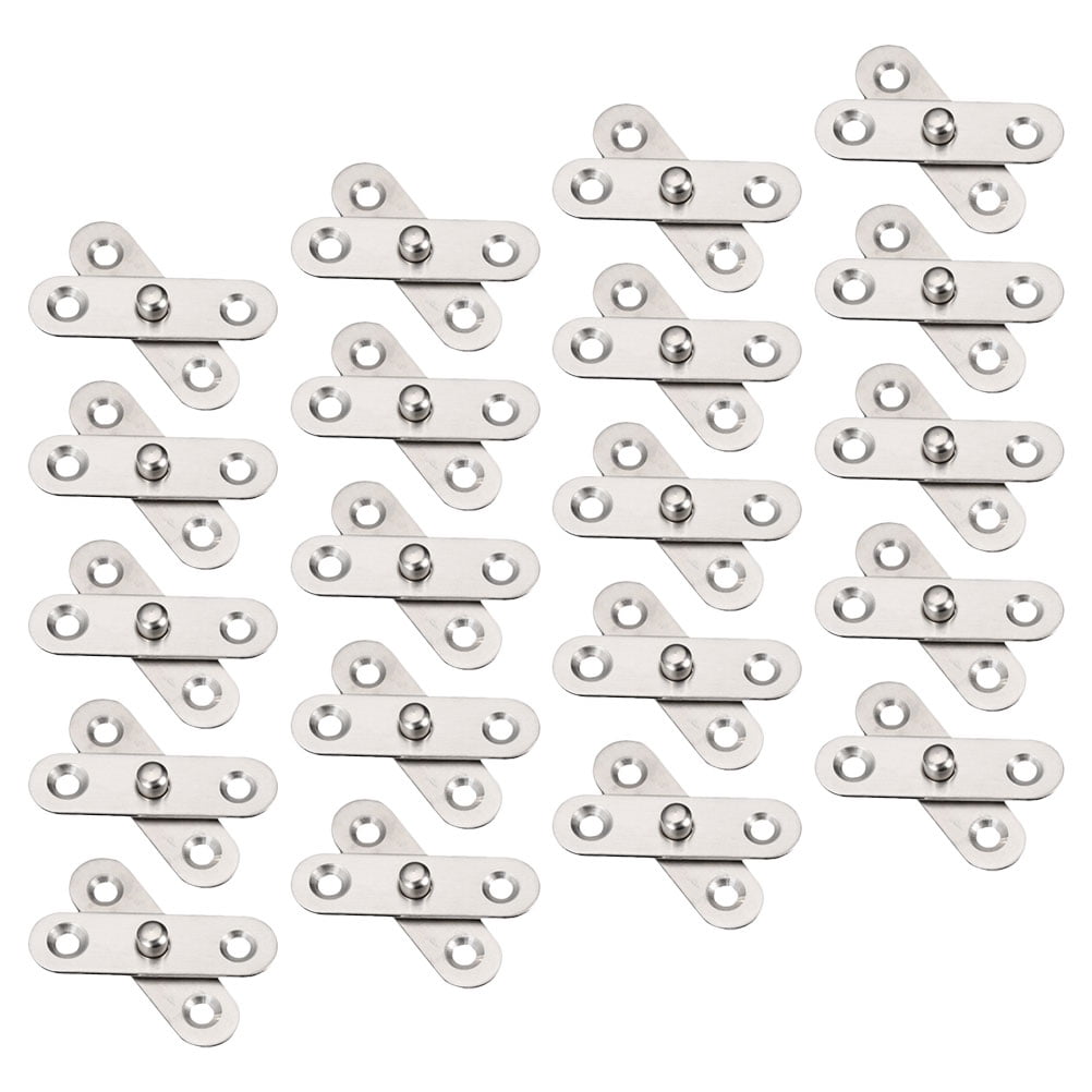 Qijita 20pcs Rotating Hinges Door Pivot Hinge Concealing Up and Down ...