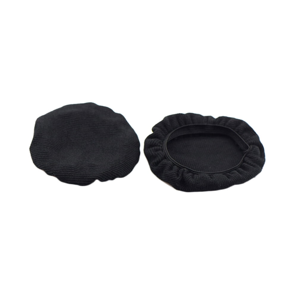 Qijita 2pcs Stretchable Fabric Headphone Covers Washable Sanitary Ear ...
