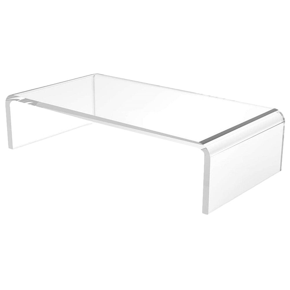 Qijita Clear Acrylic Monitor Stand Transparent Monitor Riser Stand for ...