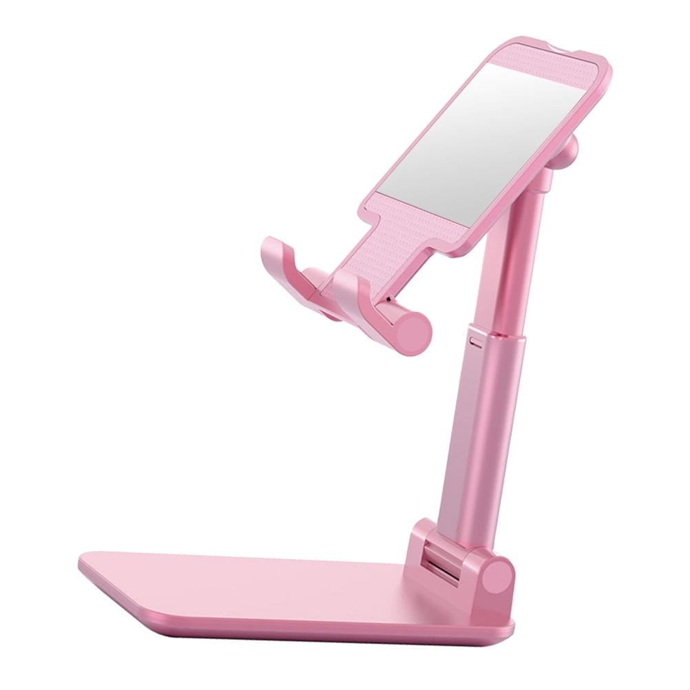 Qijita Desktop Adjustable Phone Holder with Mirror Retractable Tablet ...