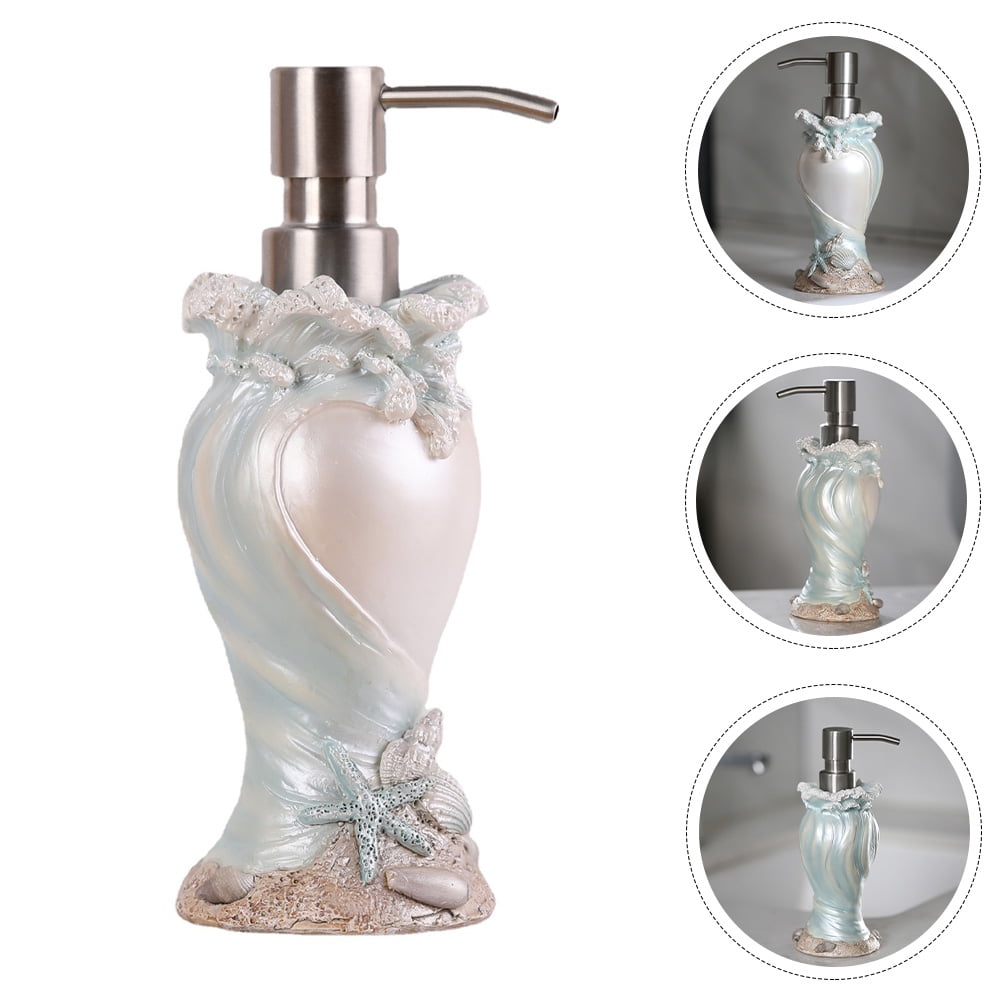 Qijita Imitation Shell Soap Dispenser Soap Bottle Lotion Bottle with ...