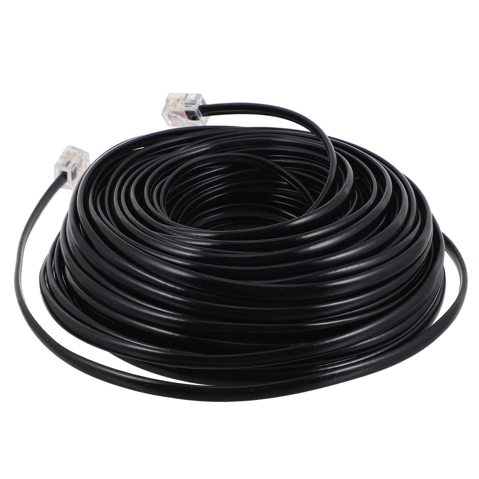 Qijita Long Telephone Extension Cord Phone Cable Line Wire 20 Meters ...