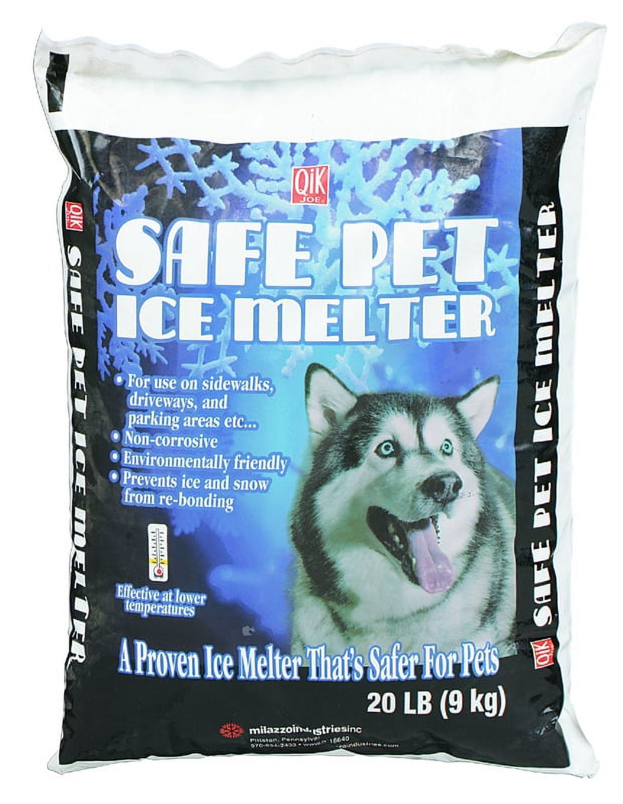 Qik Joe Safe Pet Magnesium Chloride Pet Friendly Pellet Ice Melt 20 lb ...