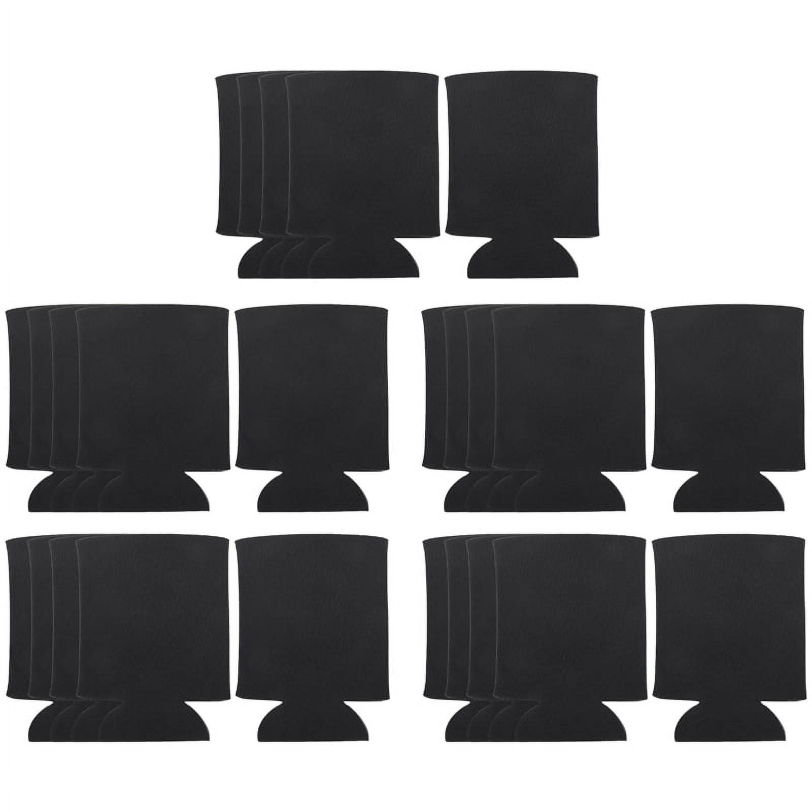Qilidiba Bulk Can Coolers (25-Pack) Blank Foam Sleeves Plain Soft ...