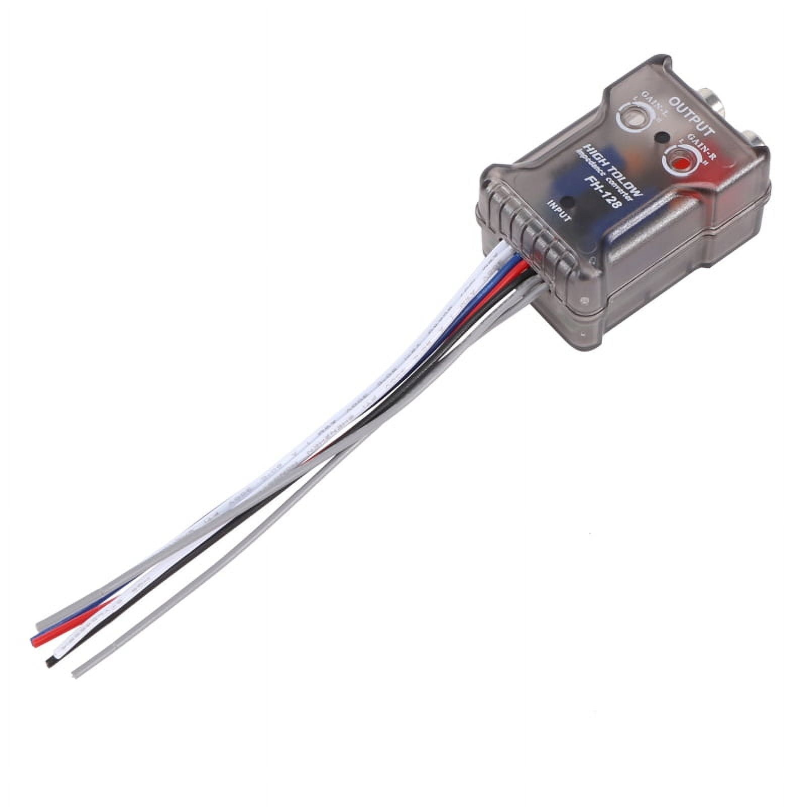 Qilidiba High Level Speaker Signal to Low Level Adapter Car Audio High ...