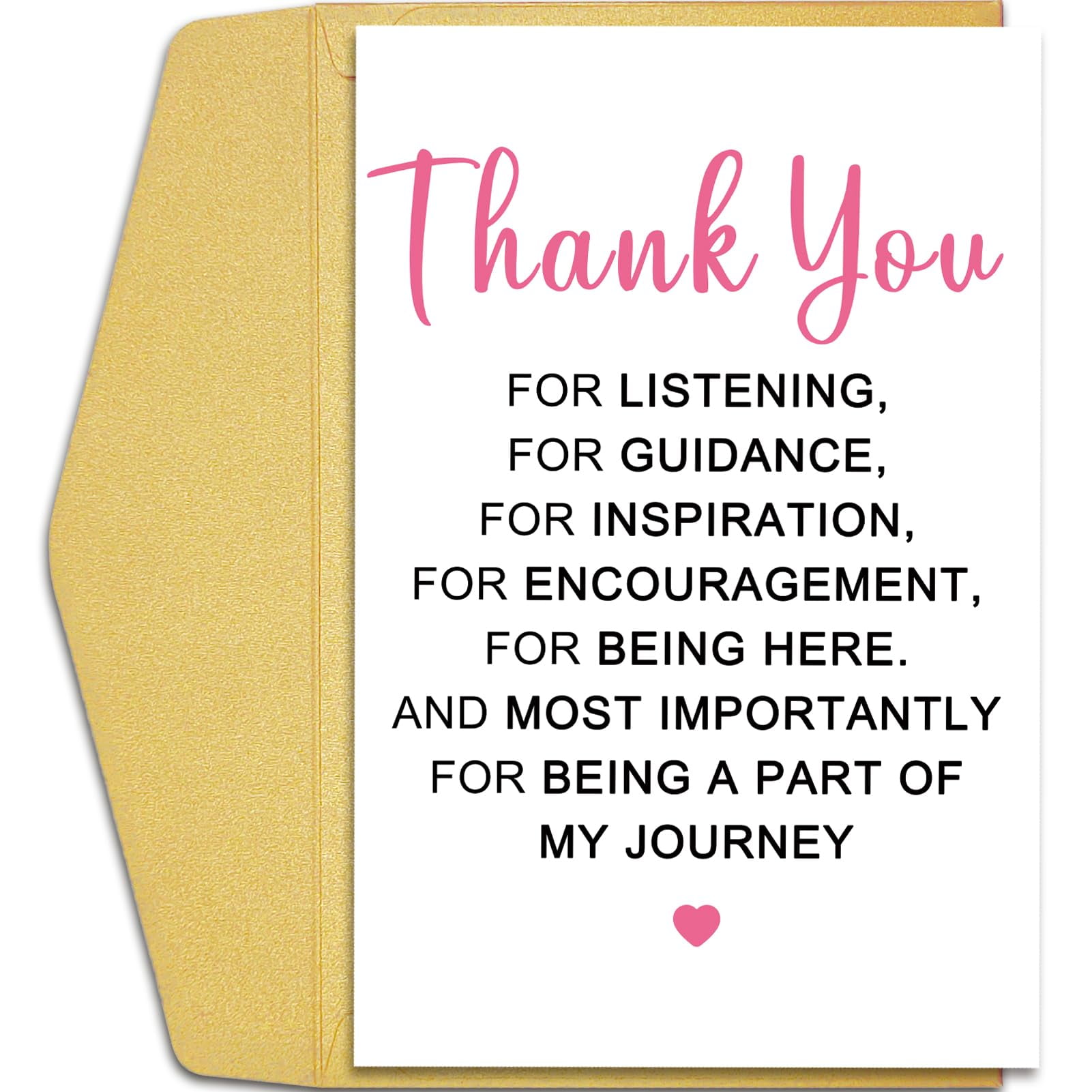 Qiliji Funny Thank You Card for Men Women, Lovely Appreciation Card for ...