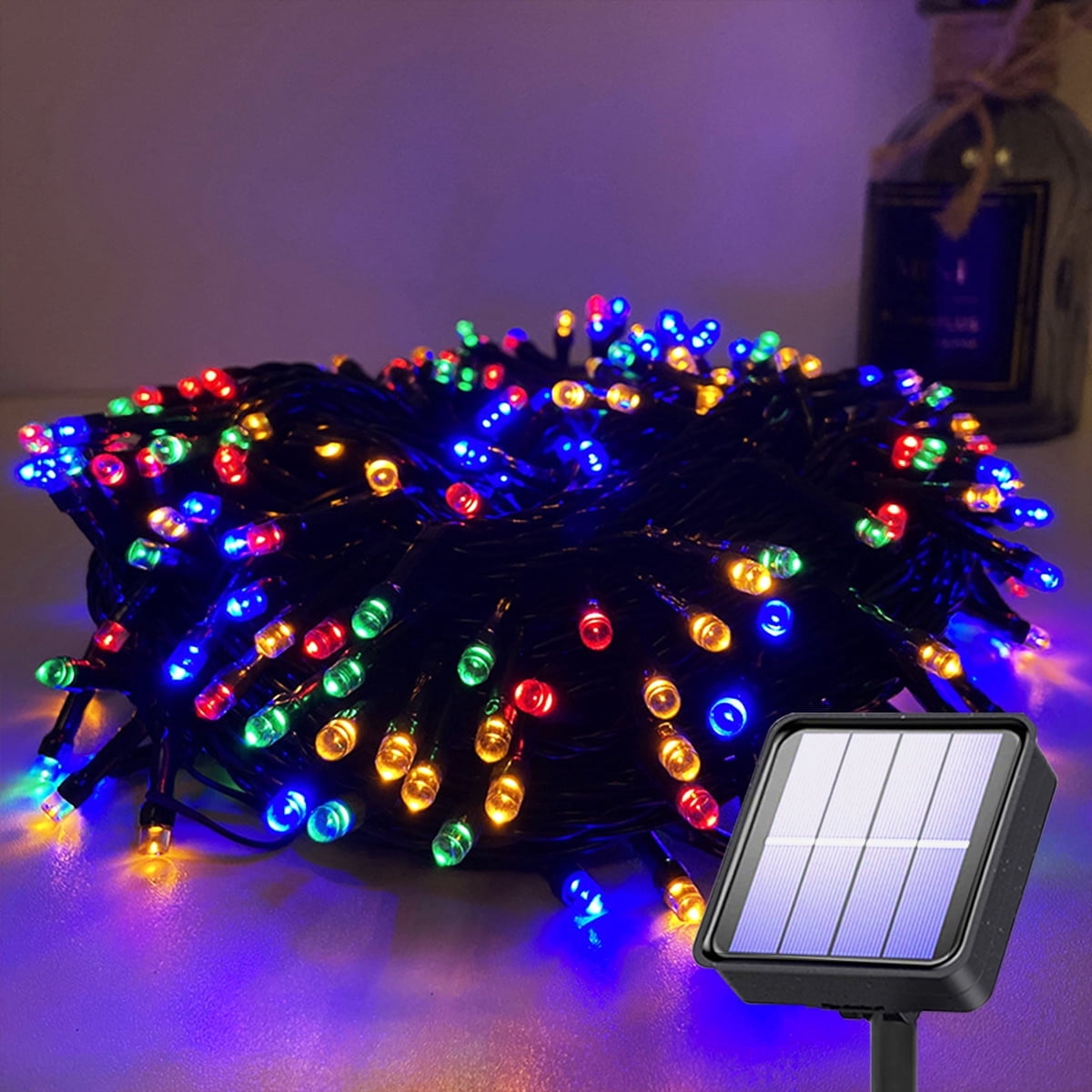 Qillnyy Solar String Lights Outdoor ,Waterproof String Lights for ...