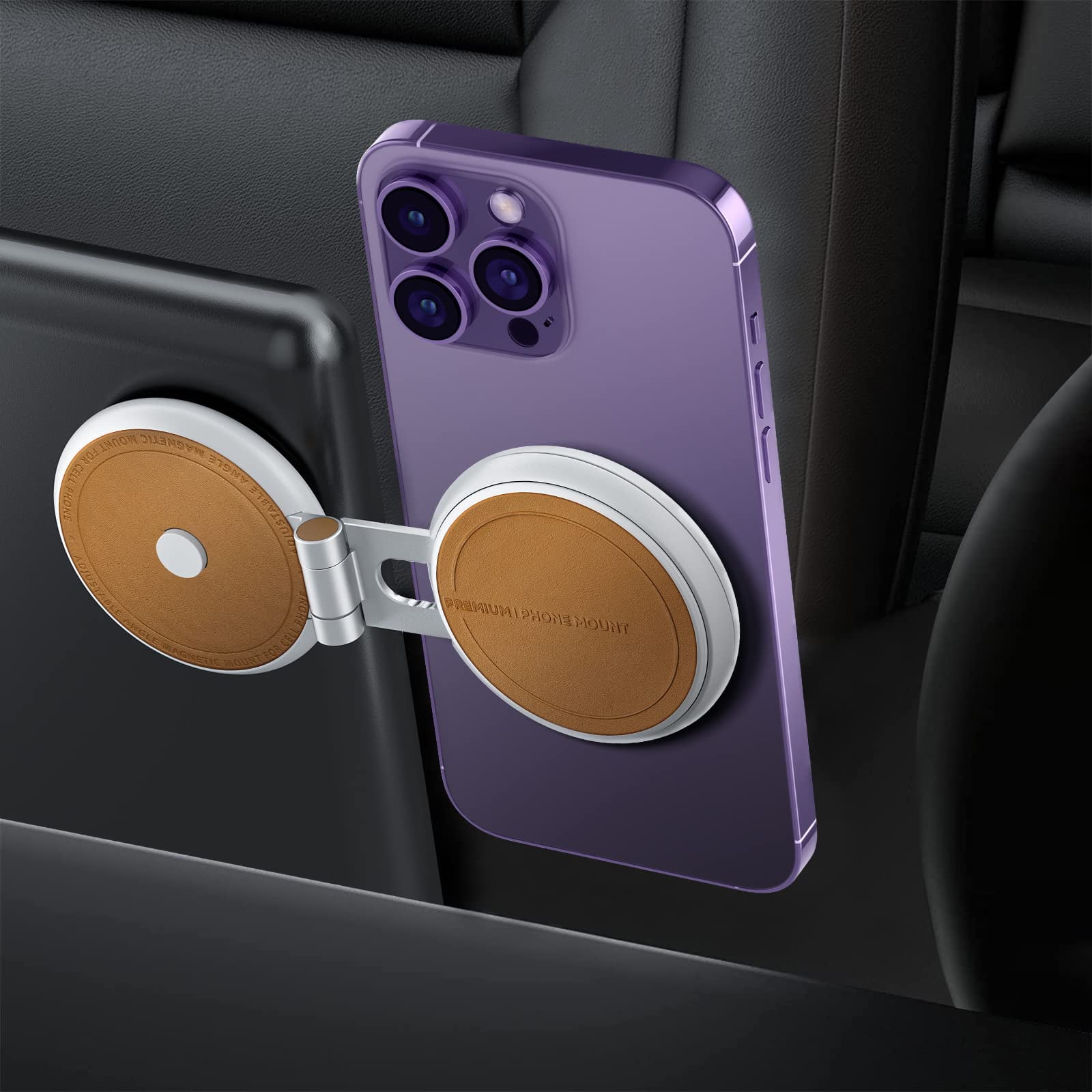 Qilmii Folding Car Magnetic Phone Mount for Tesla Model 3/Y/X/S ...