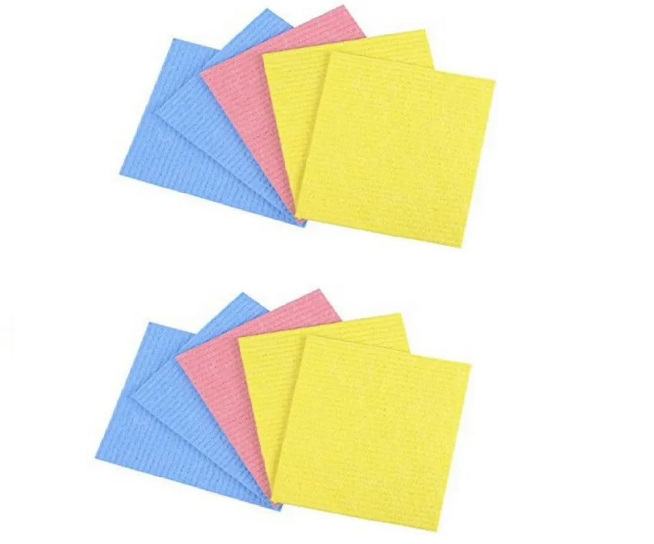 QinPin Cellulose Soft Cleaning Sponge Wipes Superior Kitchen Scrubber ...