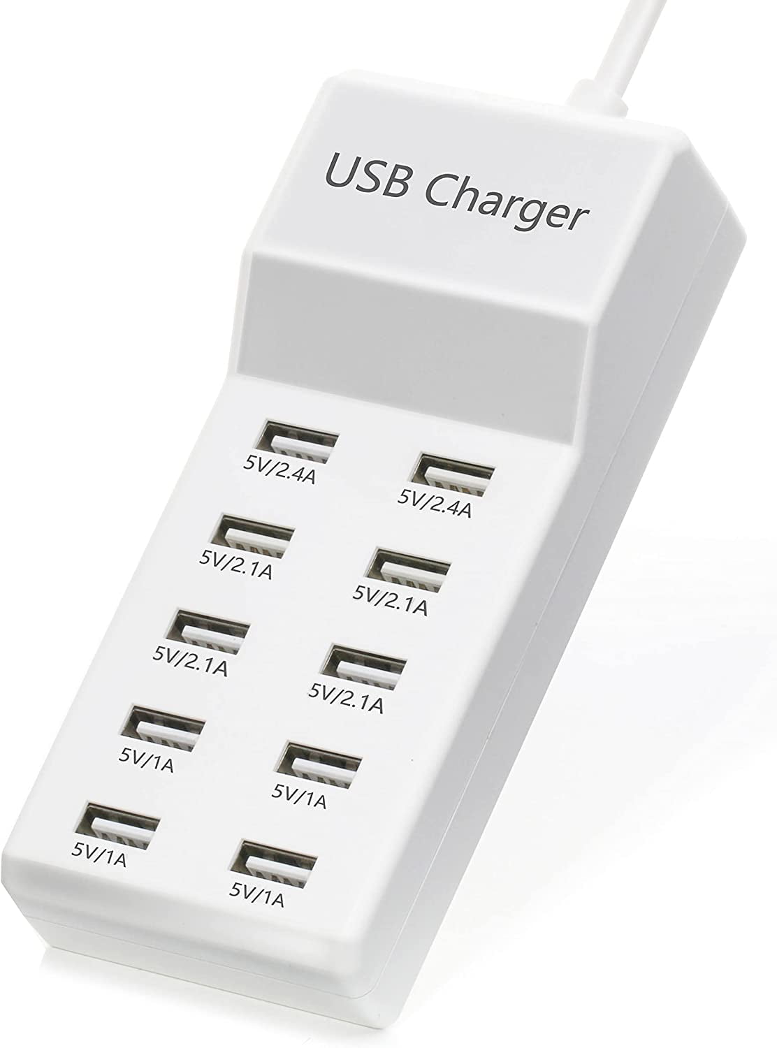 QinYing USB Charger, 50W 10-Port Charging Station for Multiple Devices ...