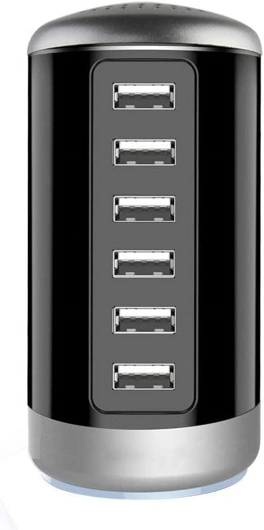 "QinYing USB Charger, 6-Port Desktop Charging Station with Smart Tech ...