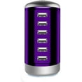 QinYing Universal USB Charger, 6-Port Charging Station with Smart Tech, Purple - Walmart.com