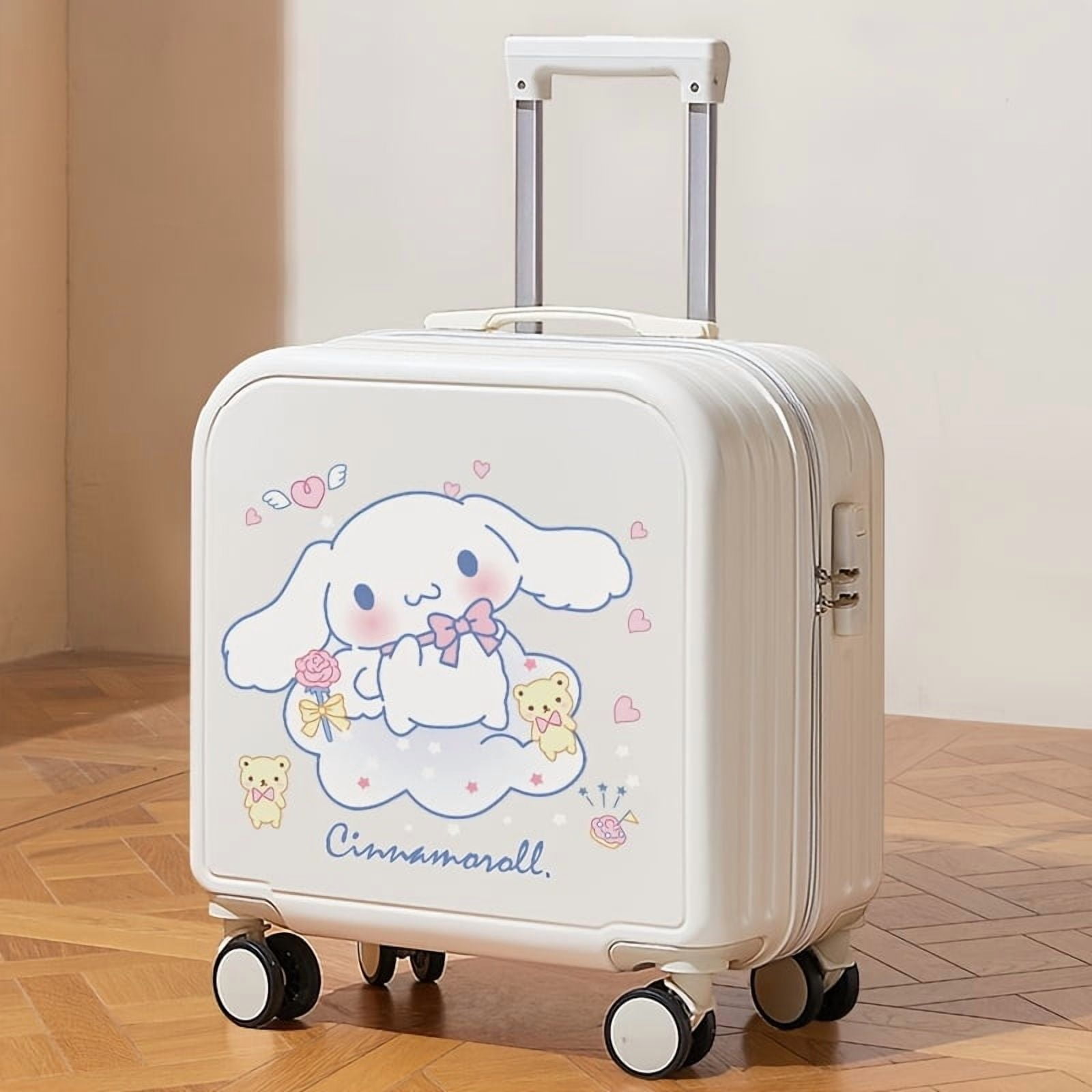 QinZhisheng E-commerce Luggage - 18-inch Cute Artificial Jade Pug Pattern Trolley Suitcase ...