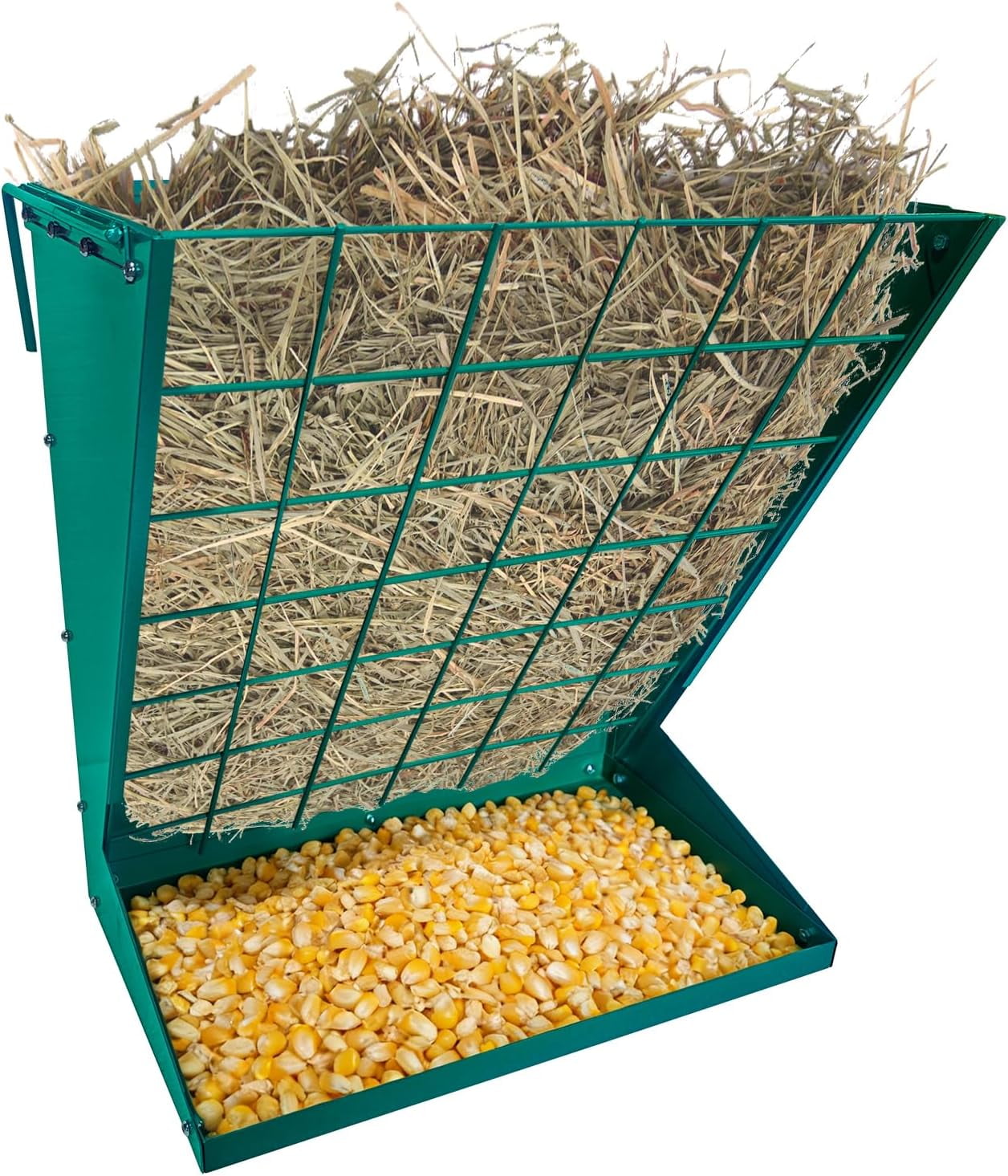 QinaQin 2 in 1 Hay Rack,Wall Mount Hay Feeder for Goats,Heavy Duty ...